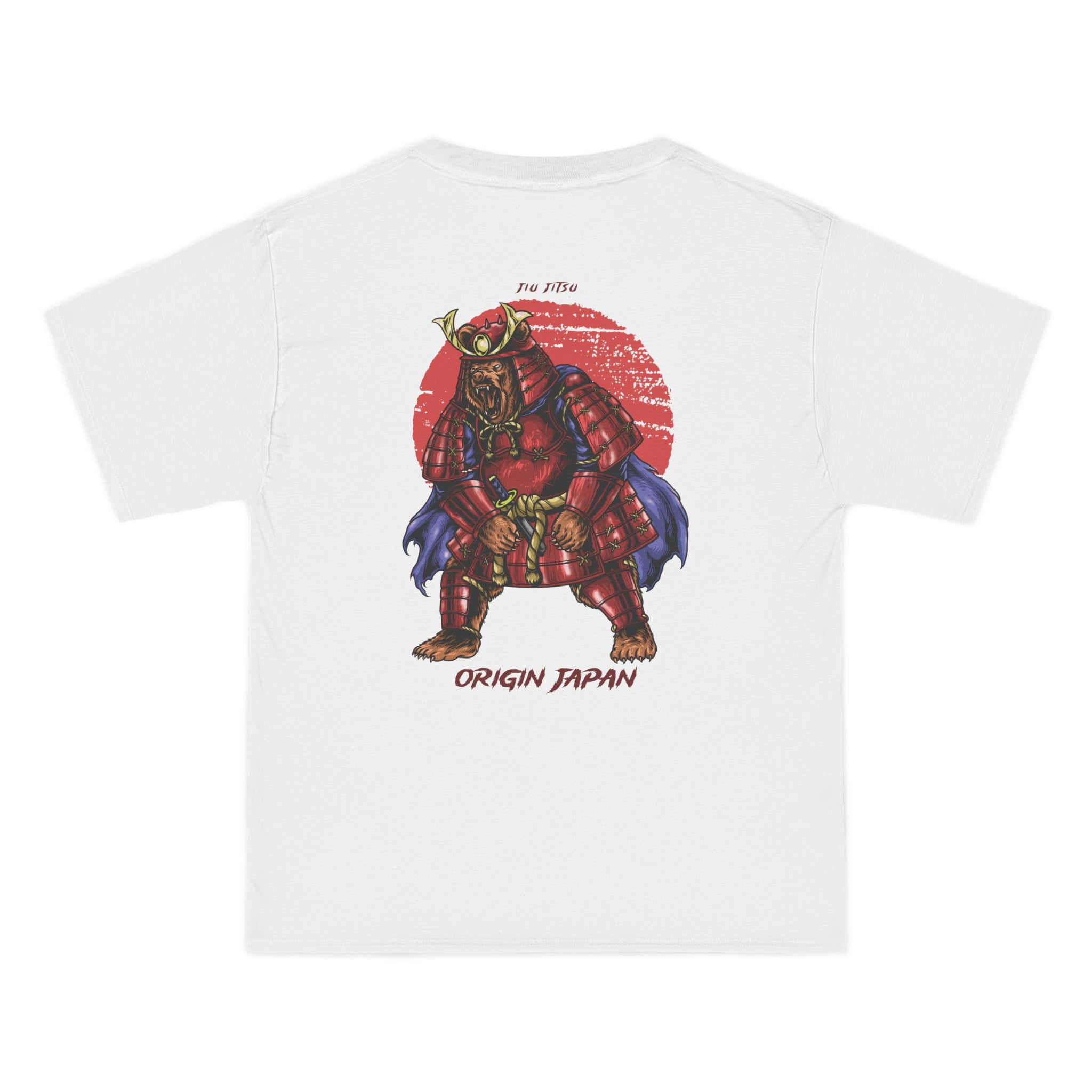 Tee Hee Tees - BJJ 武士クマ Samurai Bear T-Shirt - Walmart.com