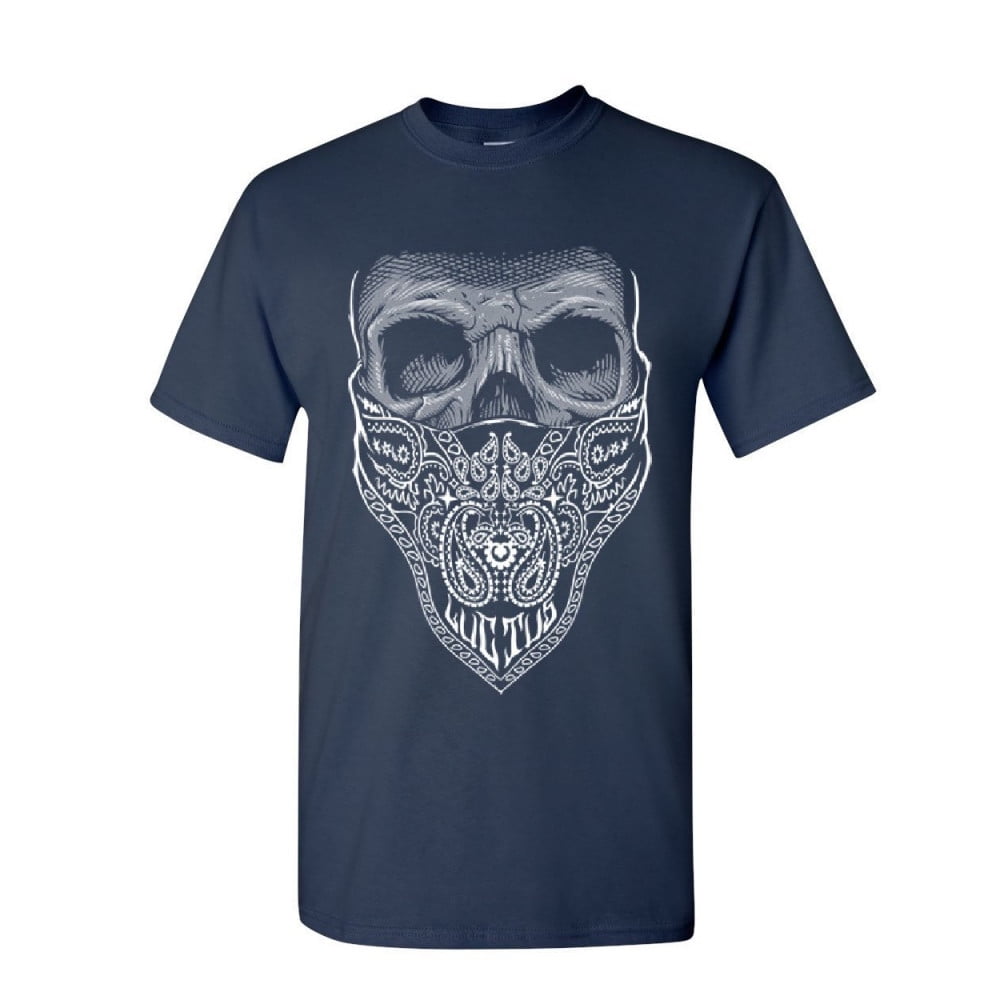 Tee Hunt Bandana Skull T-Shirt Biker Outlaw MC Motorcycle Club Shady ...