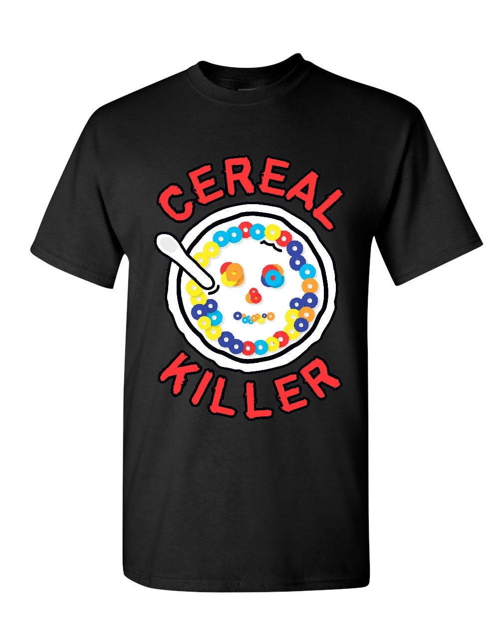 Tee Hunt Cereal Killer T-Shirt Funny Breakfast Morning Meal Serial ...