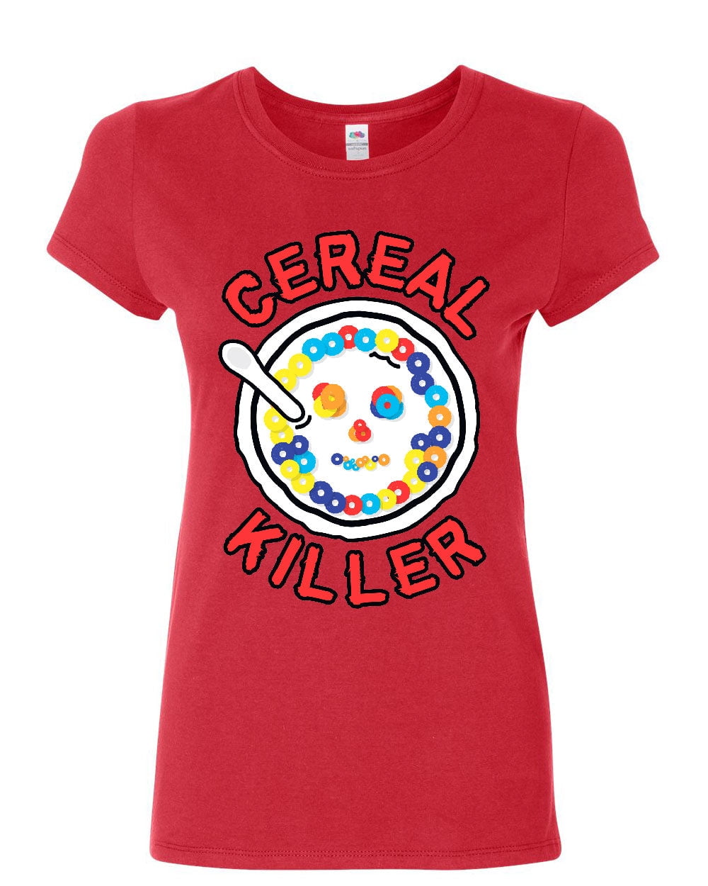 Tee Hunt Cereal Killer Women's T-Shirt Funny Breakfast Morning Meal ...