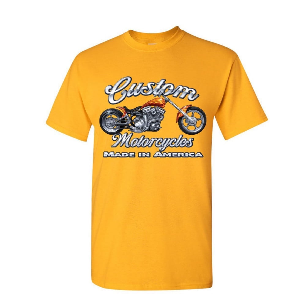 Tee Hunt Custom Motorcycles T-Shirt Biker Chopper American Tradition ...