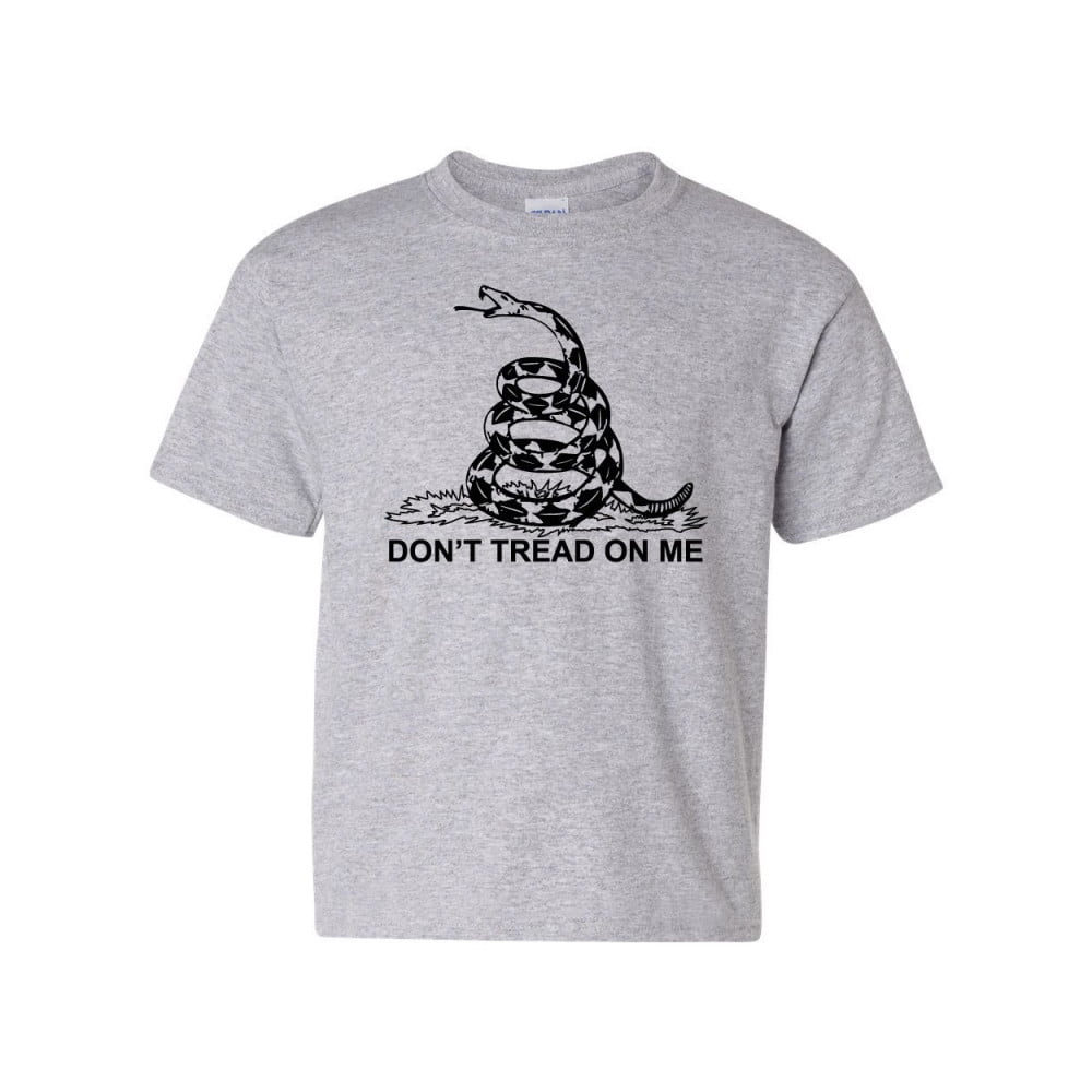 Tee Hunt Don't Tread On Me Youth T-Shirt Kid's PatrioticGadsden Flag ...