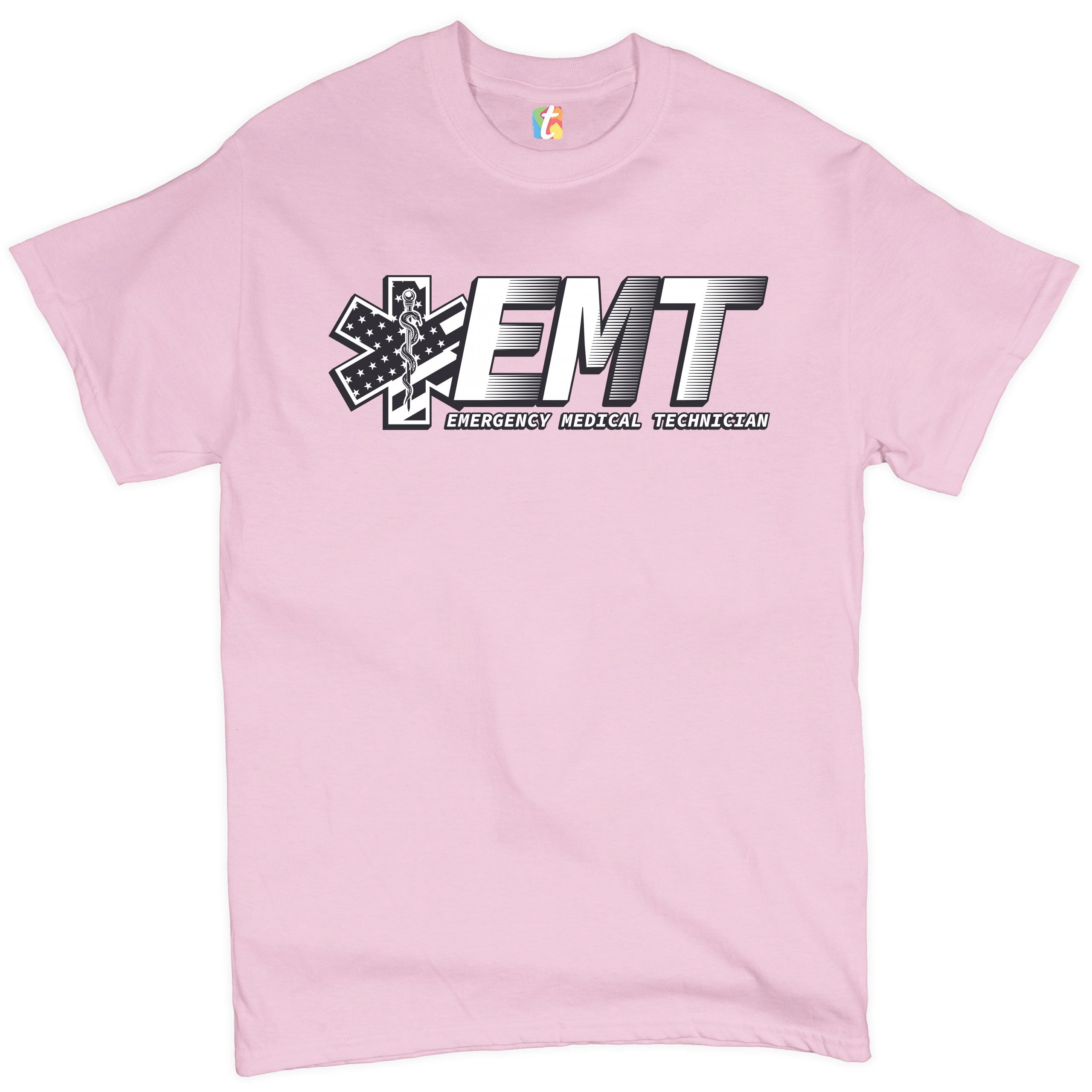 Tee Hunt EMT Emergency Medical Technician T-Shirt EMS Paramedic Star of ...