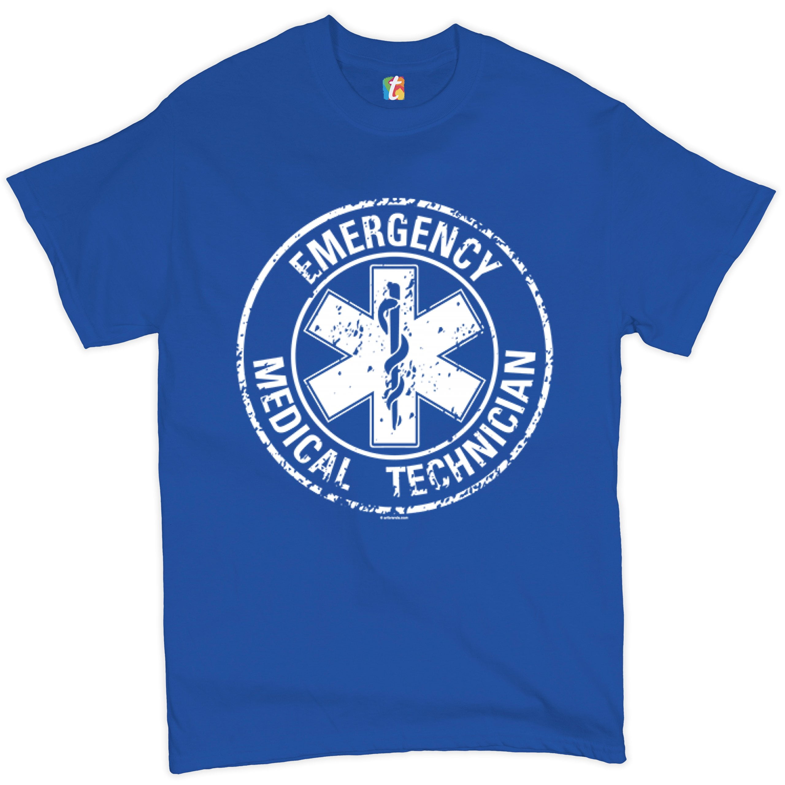 Tee Hunt Emergency Medical Technician T-Shirt EMT Distressed Star of ...