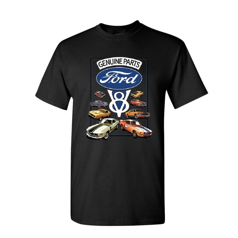 Tee Hunt Ford Genuine Parts T-Shirt American Classic Muscle Cars V8 ...