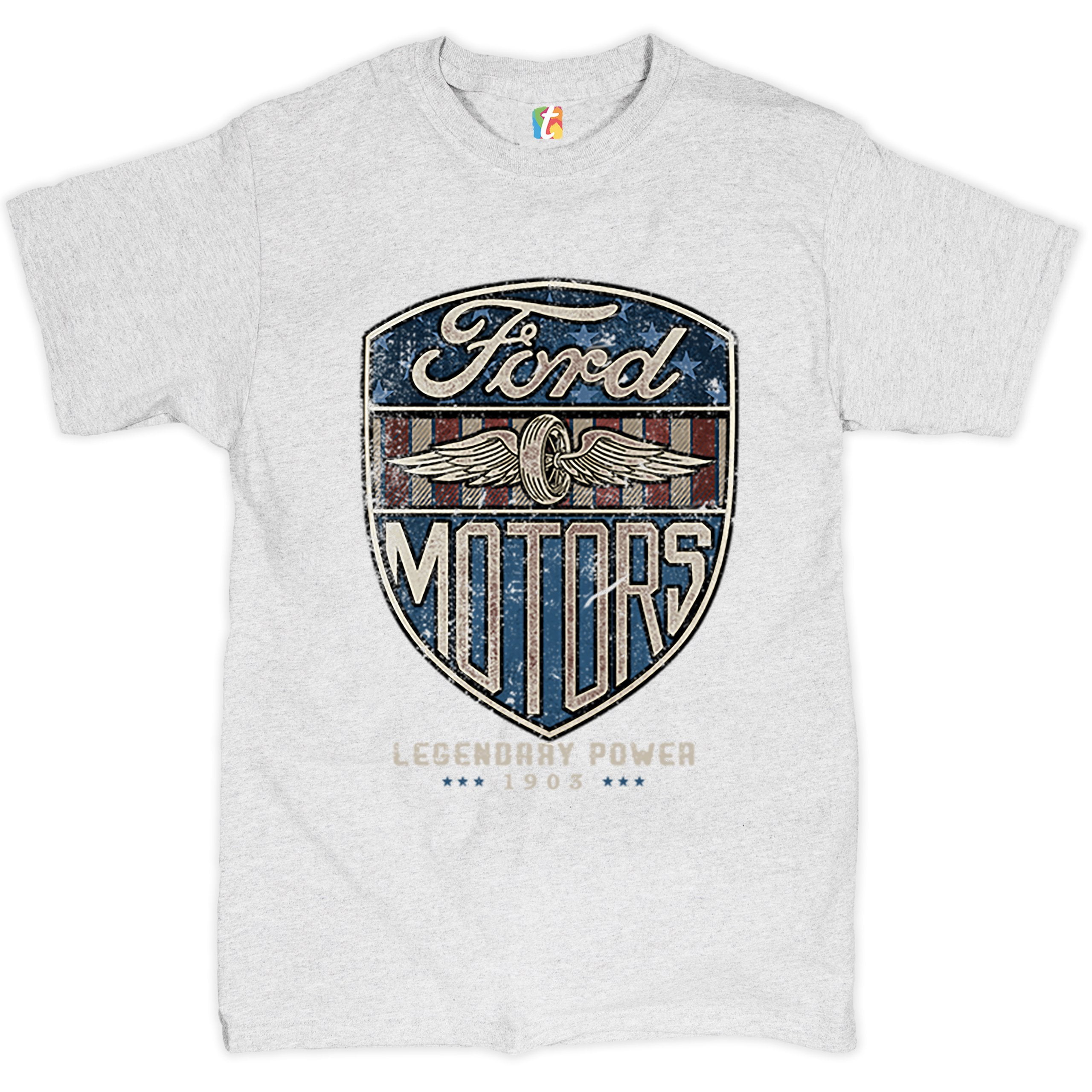 Tee Hunt Ford Motors Legendary Power T-Shirt Automotive Licensed Men's ...