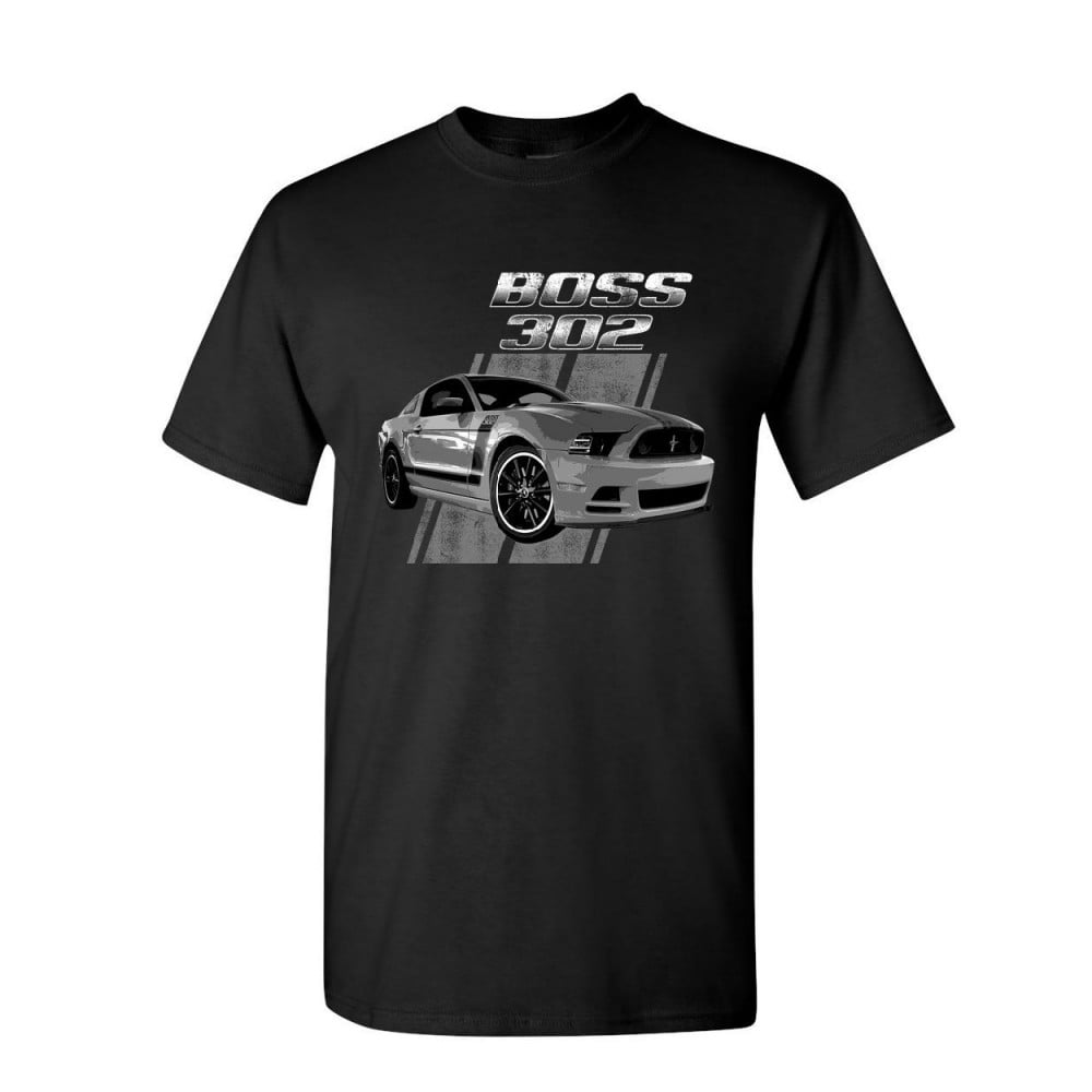 Tee Hunt Ford Mustang Boss 302 T-Shirt 50 Years Anniversary Muscle Car ...