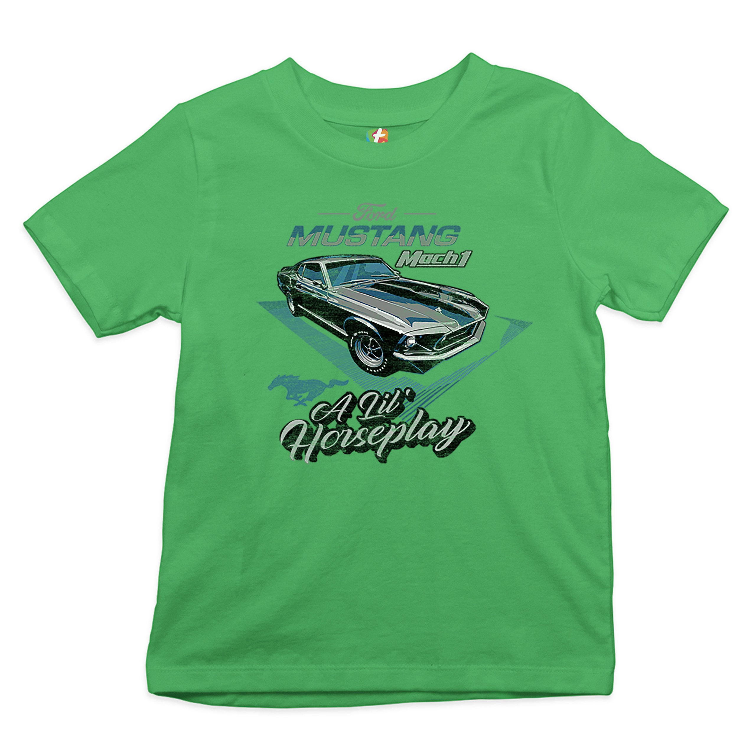 Tee Hunt Ford Mustang Mach 1 A Lil' Horseplay Youth T-Shirt Muscle Car ...