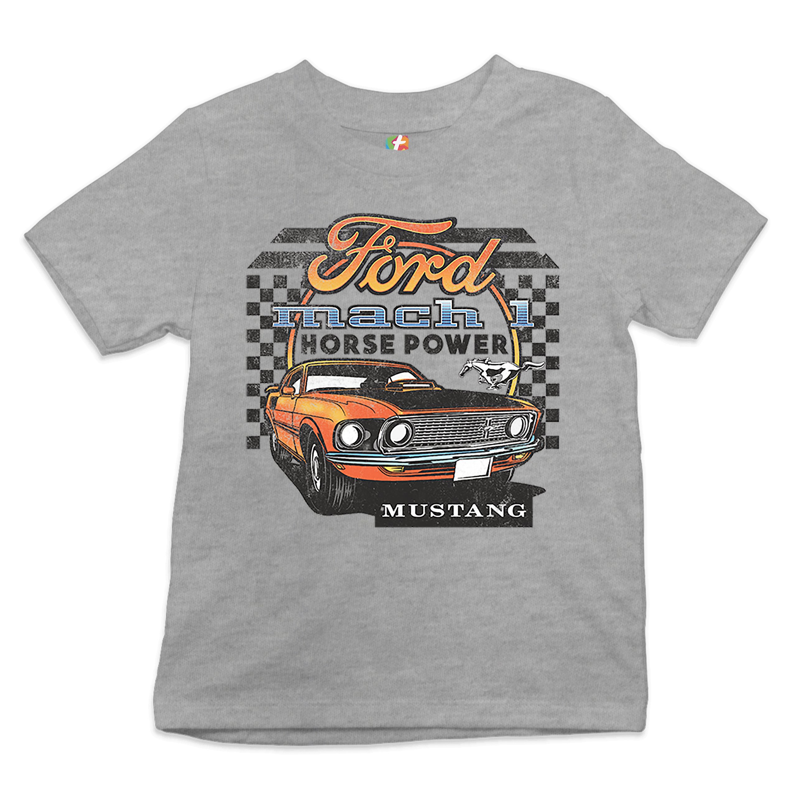 Tee Hunt Ford Mustang Mach 1 Youth T-Shirt Horse Power American Muscle ...