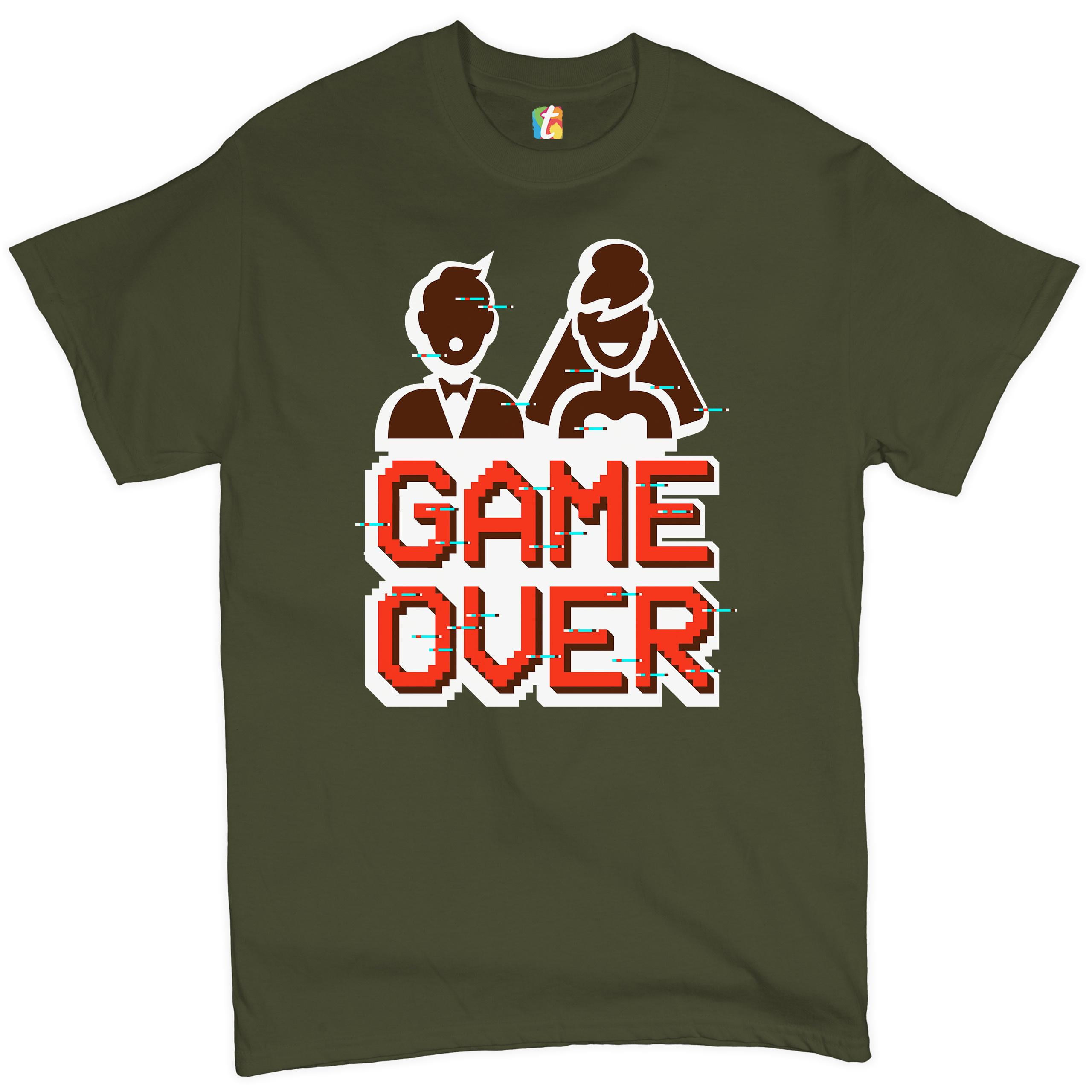 Tee Hunt Game Over T-Shirt Funny for Men Marriage Wedding Men's Tee ...