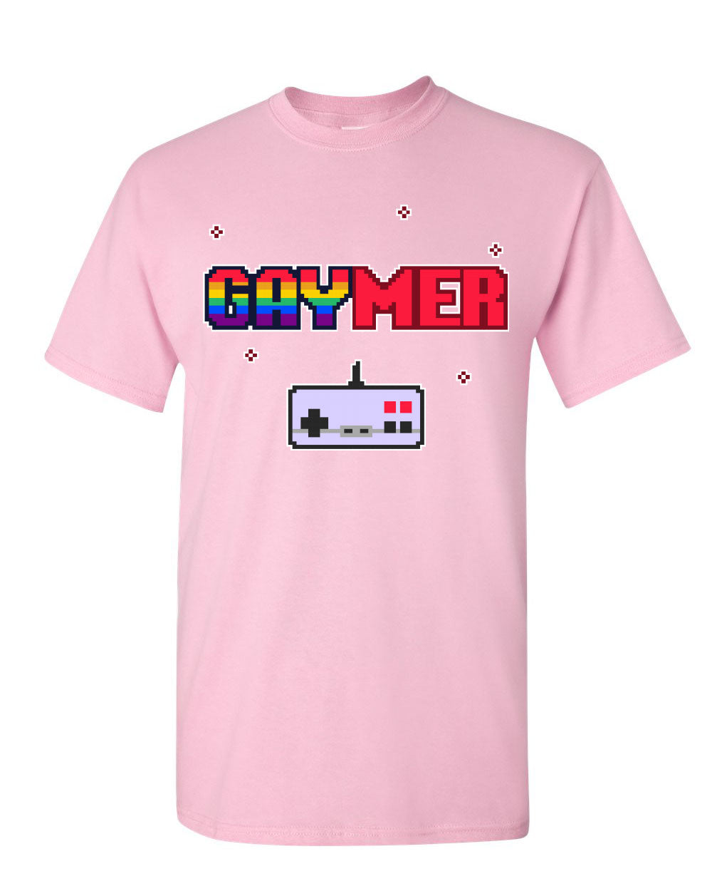 Tee Hunt Gaymer T-Shirt LGBT Queer Rainbow Gay Gaming Console ...