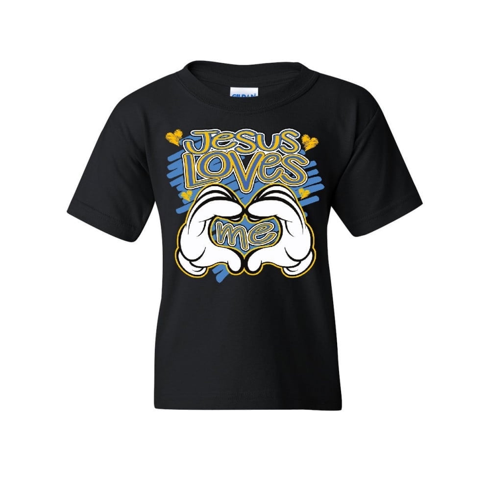 Tee Hunt Jesus Loves Me T-Shirt Religion Bible Savior Christianity ...