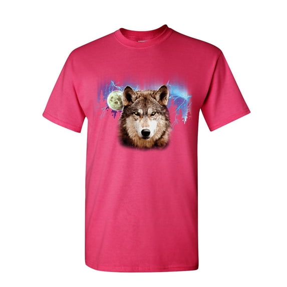 Tee Hunt Lone Wolf Into The Wild T-Shirt Wilderness Wild Wolf Pack Howl ...