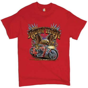 Tee Hunt Smokin & Strokin T-shirt Chopper Biker Hot Rod Live to Ride ...