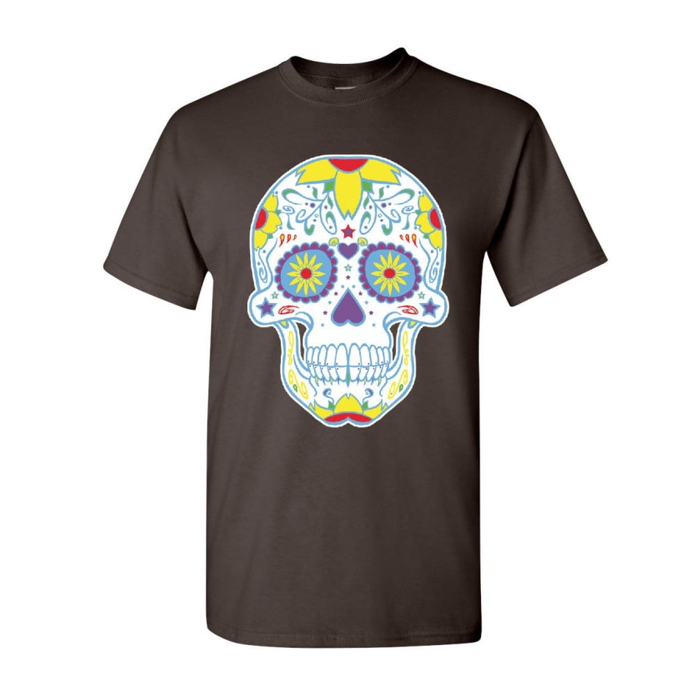 Tee Hunt Sugar Skull Day of The Dead T-Shirt Calavera Dia de Los ...