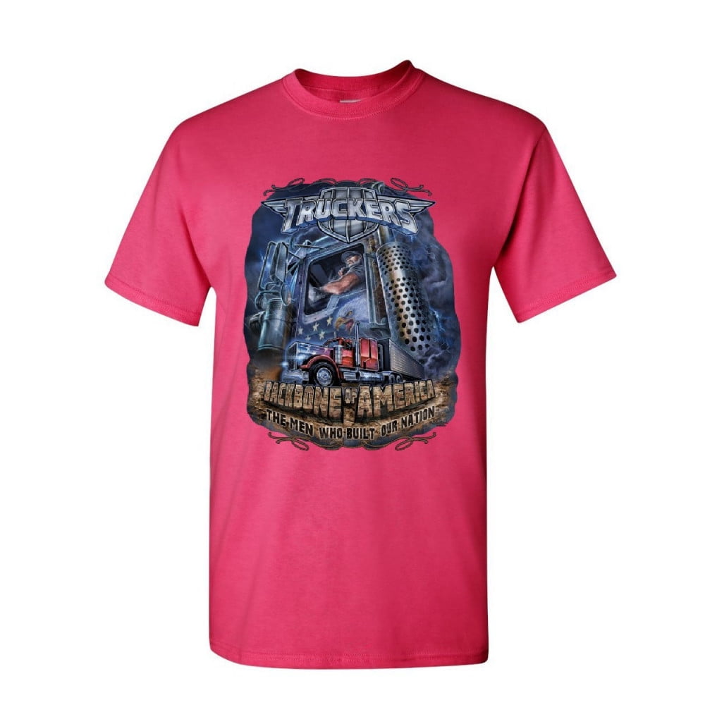 Tee Hunt Truckers Backbone of America T-Shirt Truck Driver Hauler ...