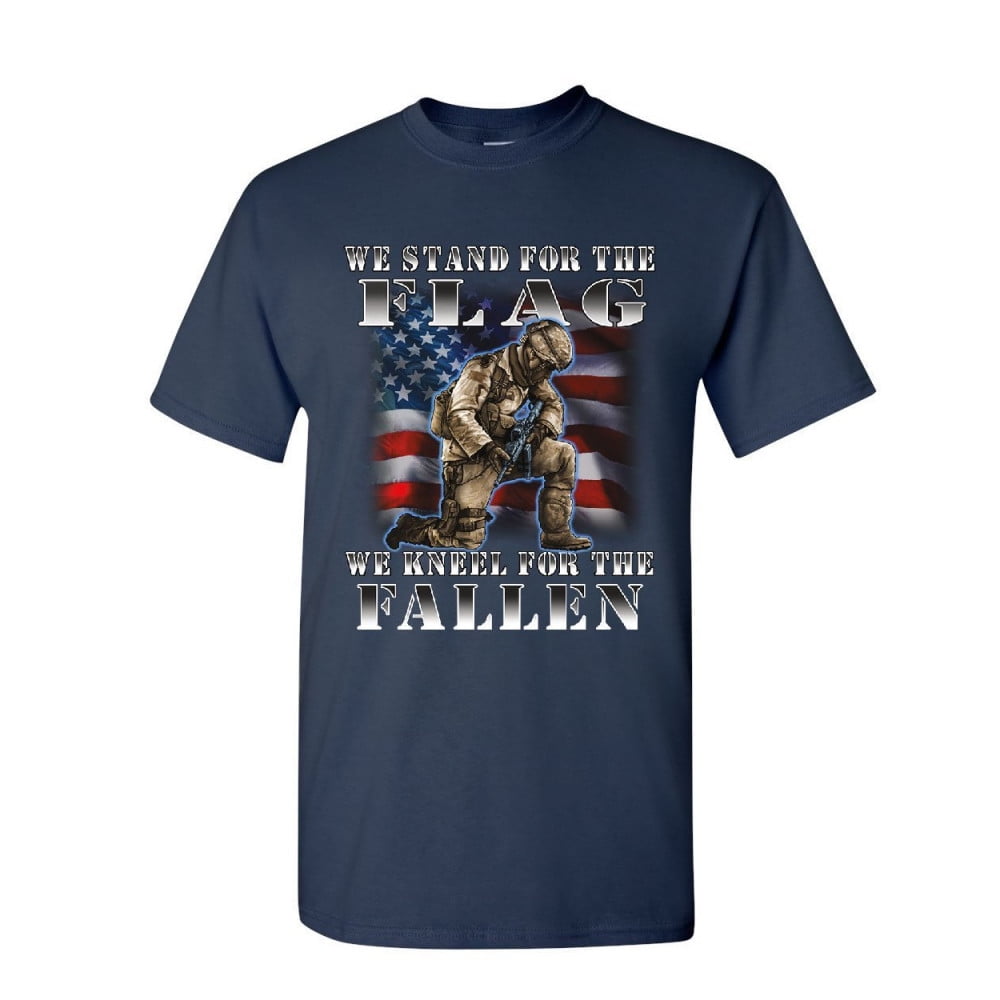 Tee Hunt We Stand for The Flag T-Shirt Veteran Military POW MIA Army ...