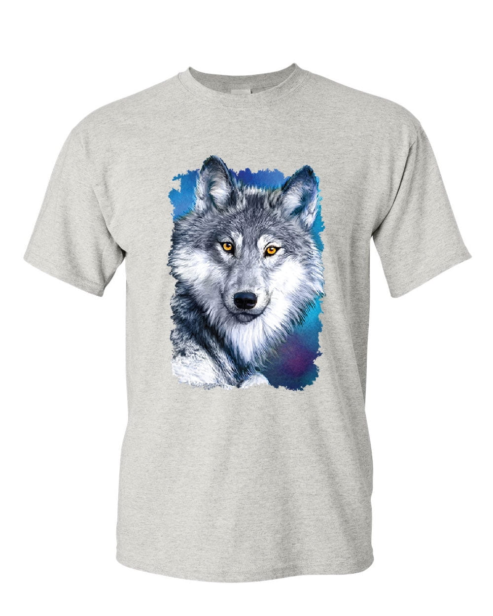 Tee Hunt White Wolf Head T-Shirt Into The Wild Wildlife Howl Wolf Pack ...