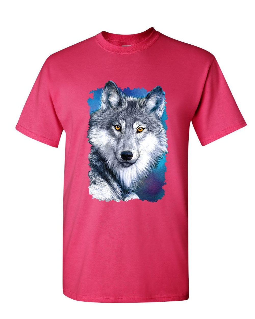 Tee Hunt White Wolf Head T-Shirt Into The Wild Wildlife Howl Wolf Pack ...