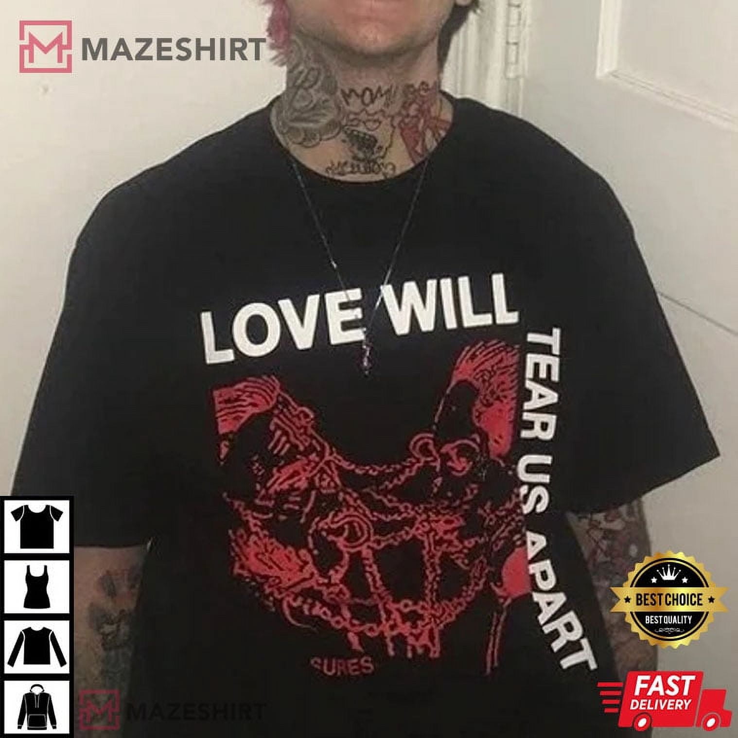 Tee Love Will Tear Us Apart, Joy Division T-Shirt for Men and Women, up ...