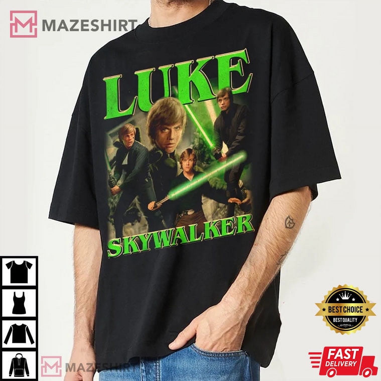 Tee Luke Skywalker Vintage Luke Skywalker 90S Best T-Shirt for Men and Women, up to Size 4XL ...