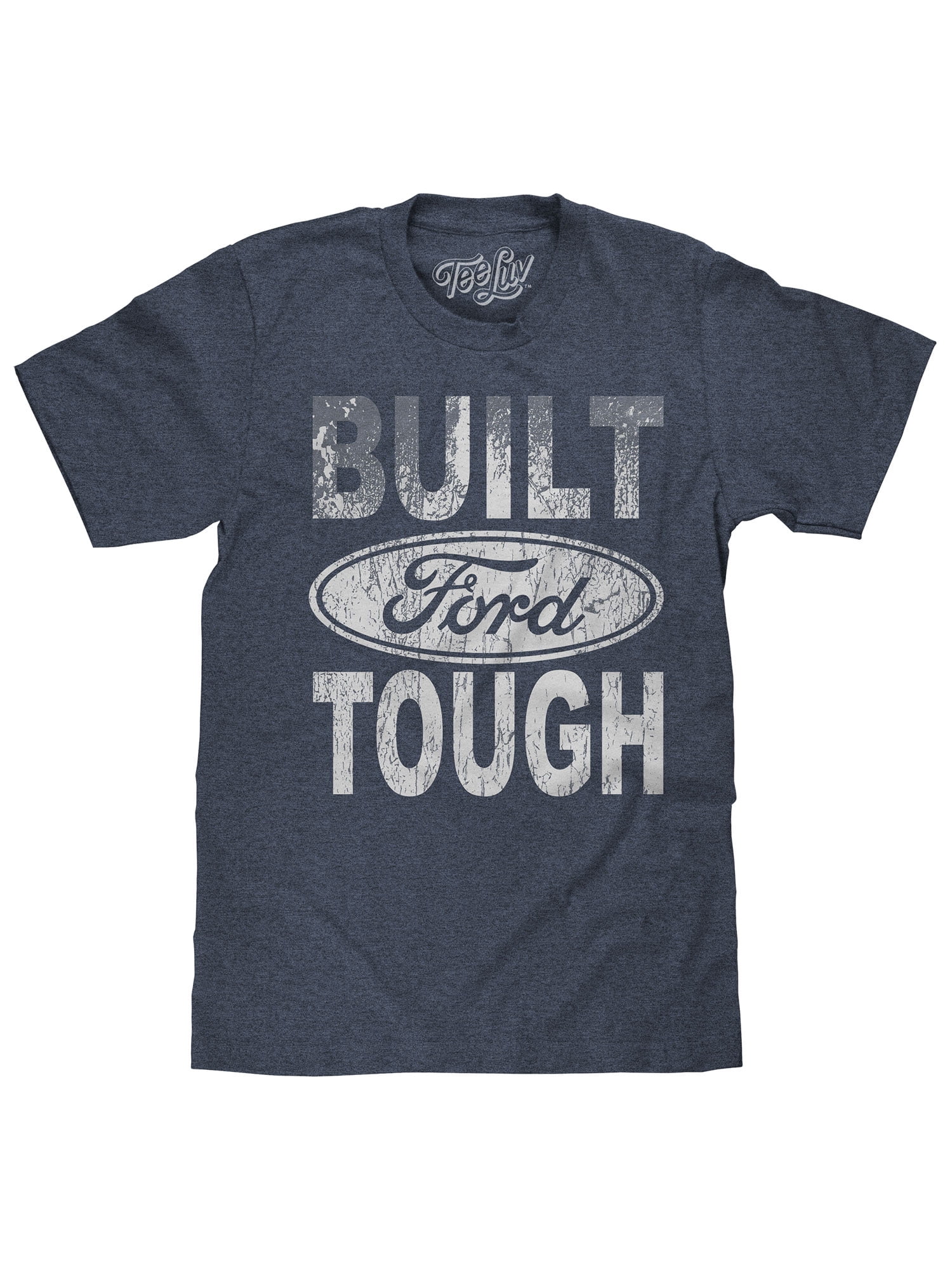 Tee Luv 14336-MD Built Ford Tough T-shirt, Poly Cotton Blend & Classic ...