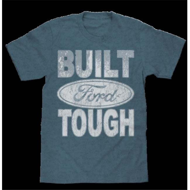 Tee Luv 14336-SM Built Ford Tough T-shirt, Poly Cotton Blend, Classic ...