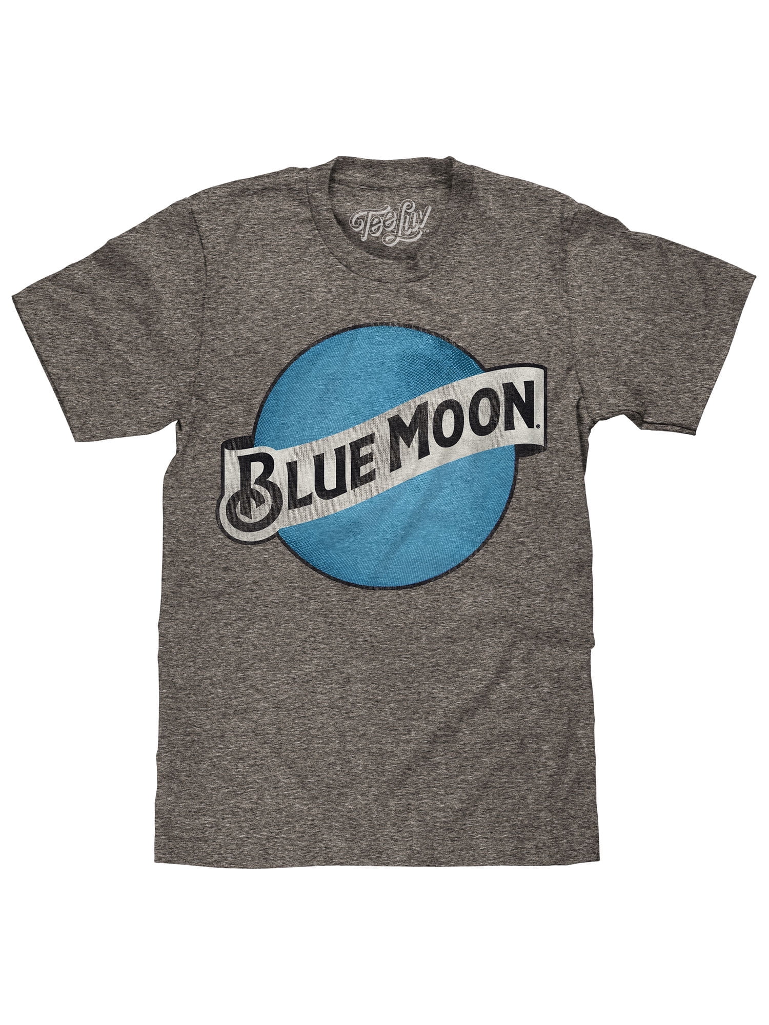 Tee Luv Blue Moon Beer Distressed Logo T-Shirt (Men's) (XXL) - Walmart.com