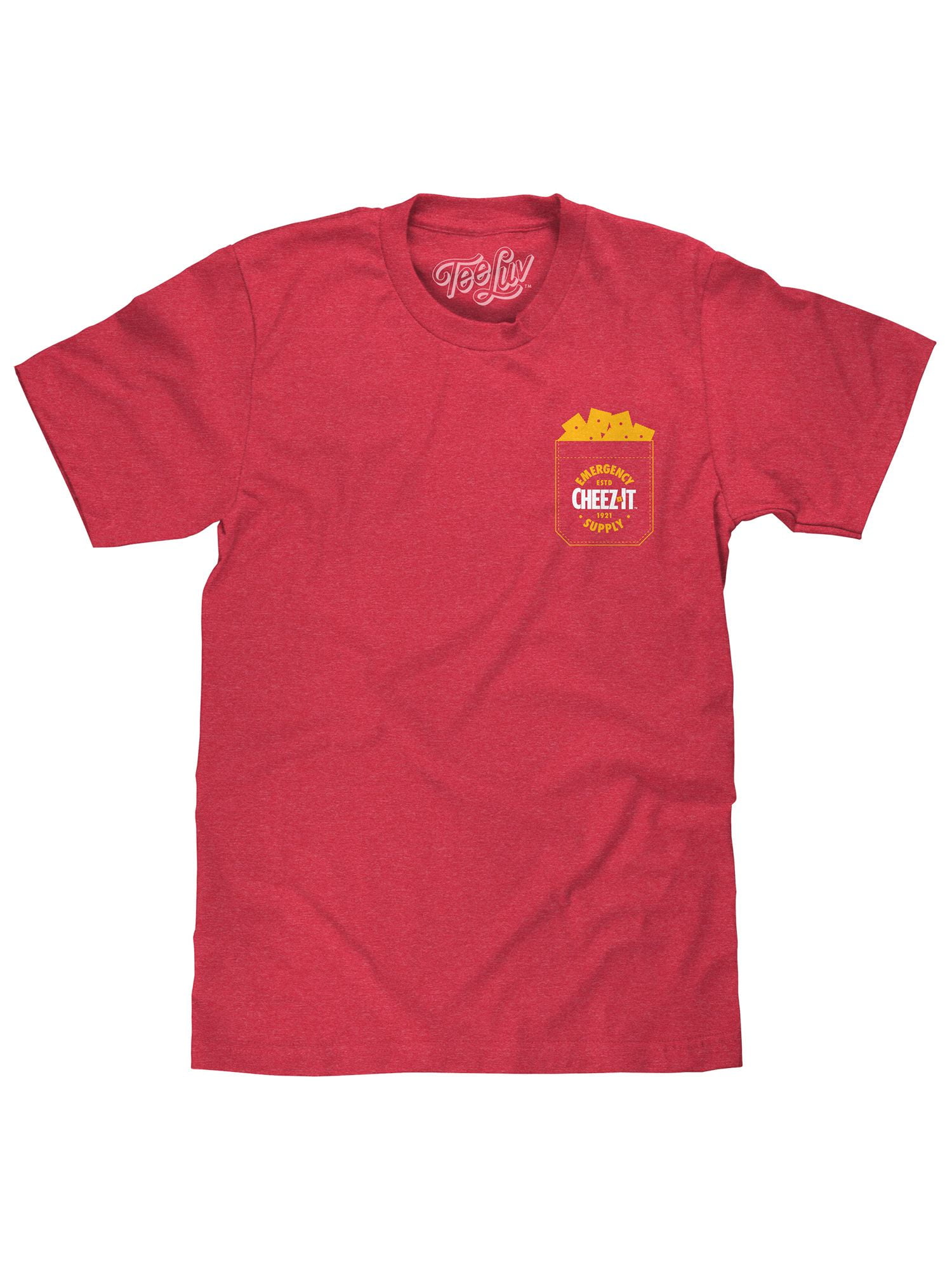 Tee Luv Cheez It The Cheezier The Better Front and Back Snack Logo ...