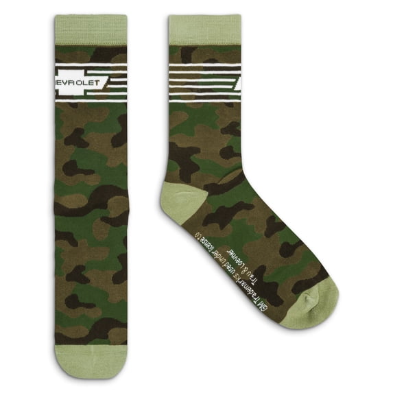 Tee Luv Chevrolet Bowtie Car Logo Camo Crew Socks (Men's) - Walmart.com