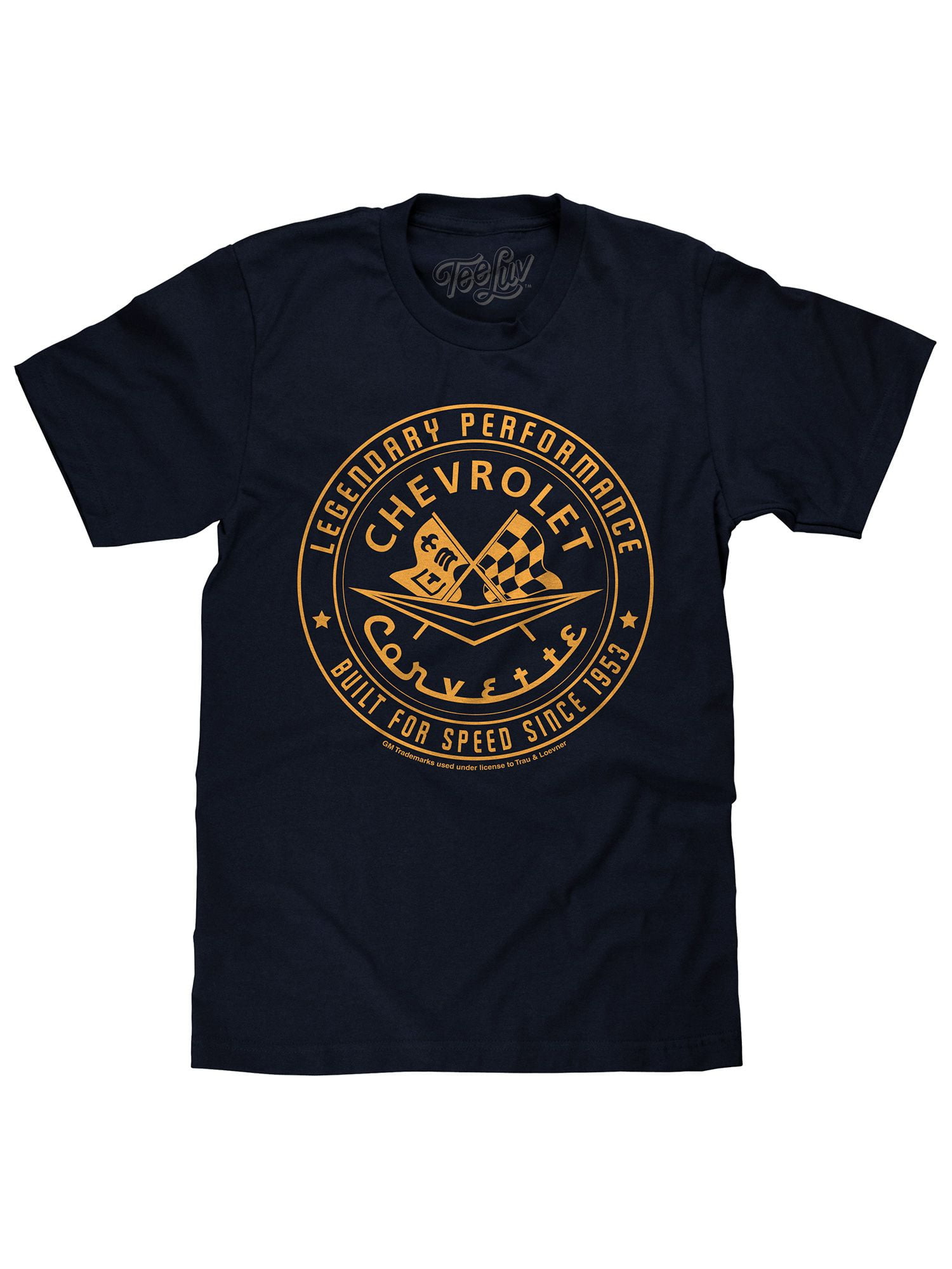 Tee Luv Chevrolet Corvette Built For Speed Since 1953 Car T-Shirt (Men ...