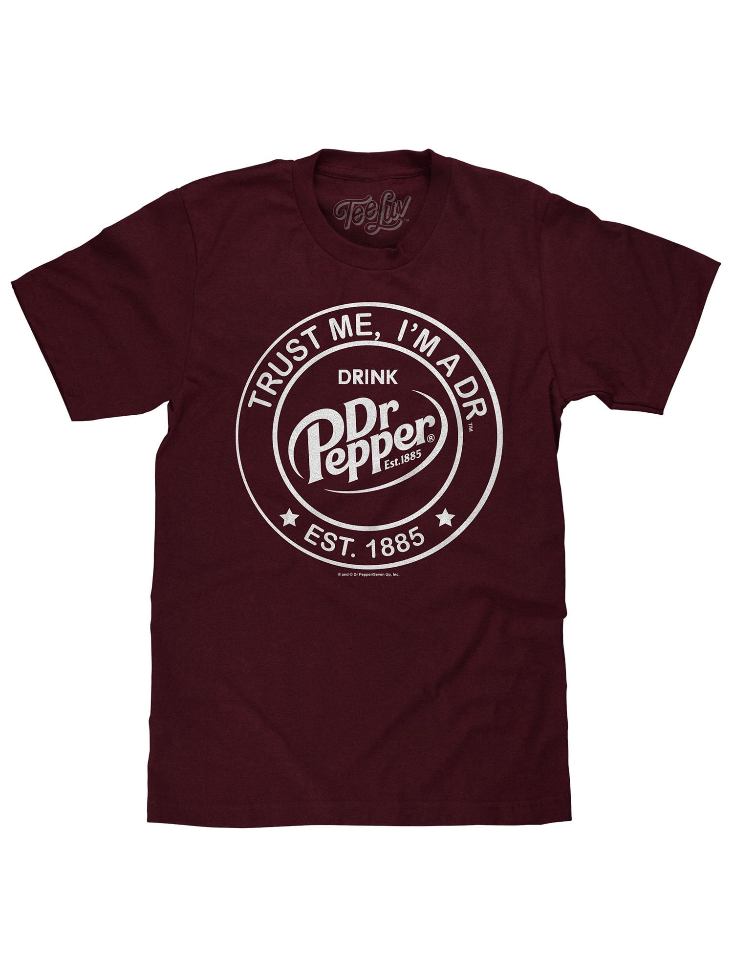 Tee Luv Dr Pepper Trust Me I'm A Dr Est 1885 Soda T-Shirt (Men's) (M ...