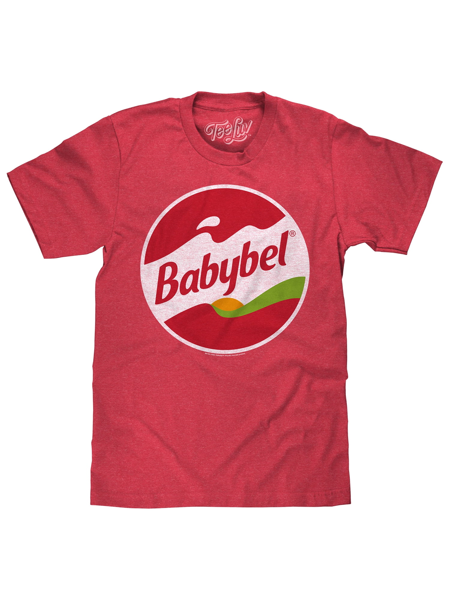 Tee Luv Men's Babybel Snack Cheese Logo Shirt (S) - Walmart.com