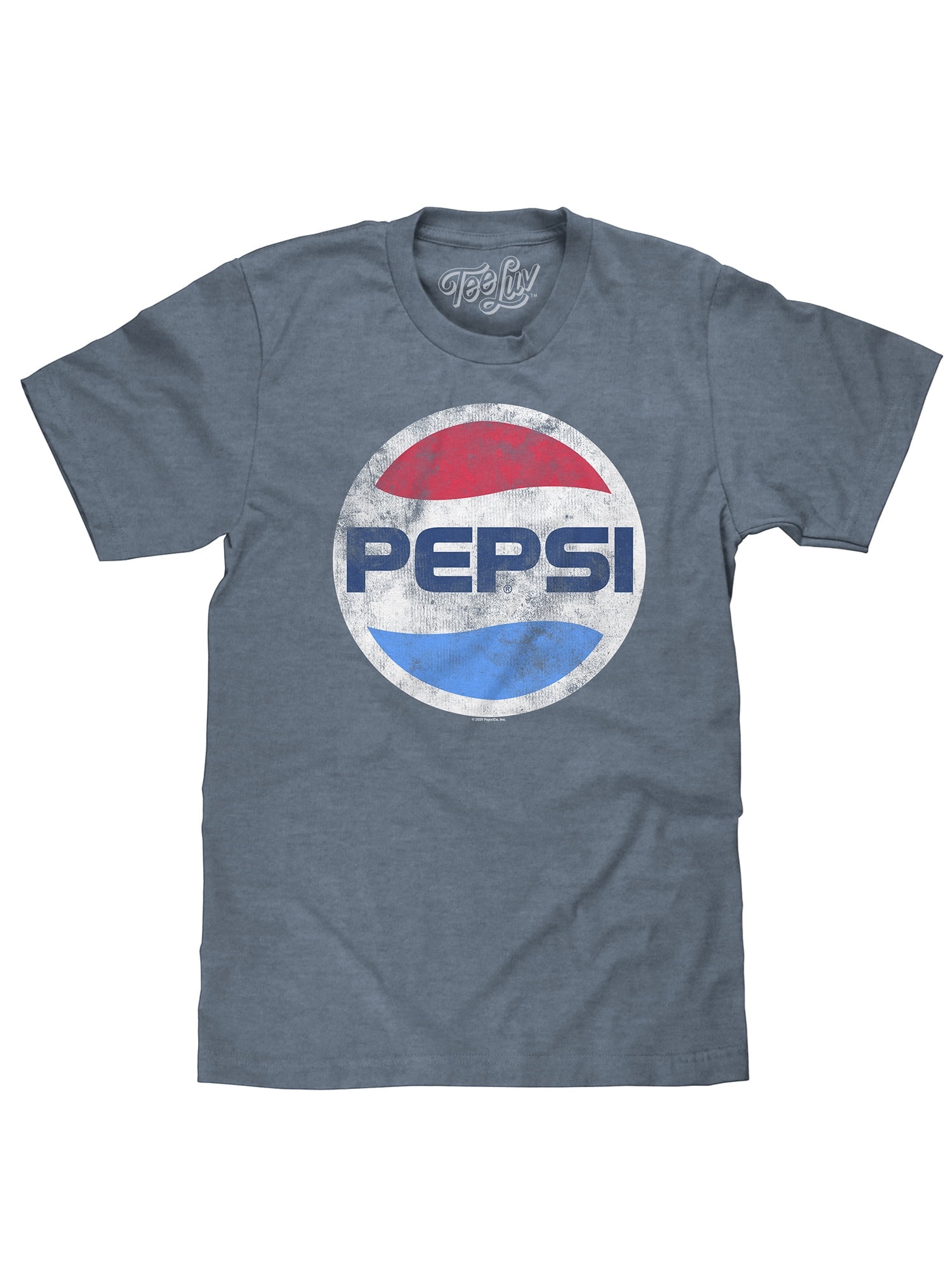 Tee Luv Men's Big and Tall 70s Pepsi Faded Soda Logo Shirt (3XLT) - Walmart.com
