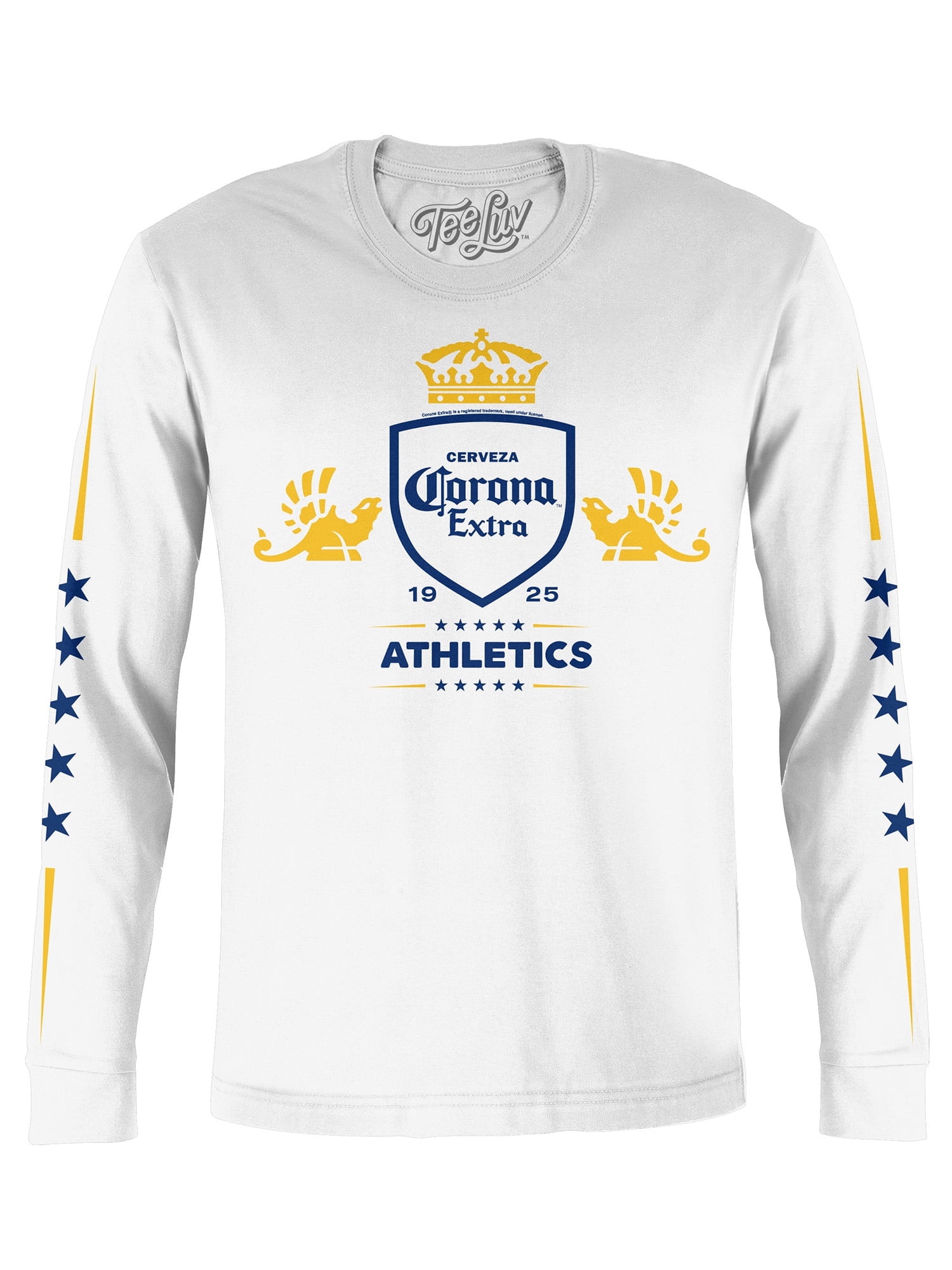 Tee Luv Men's Cerveza Corona Extra Long Sleeve Beer Logo Shirt (XXL) - Walmart.com
