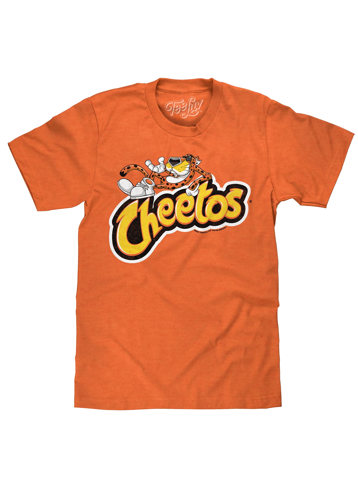 Tee Luv Men's Cheetos Snack Logo Shirt (S) - Walmart.com