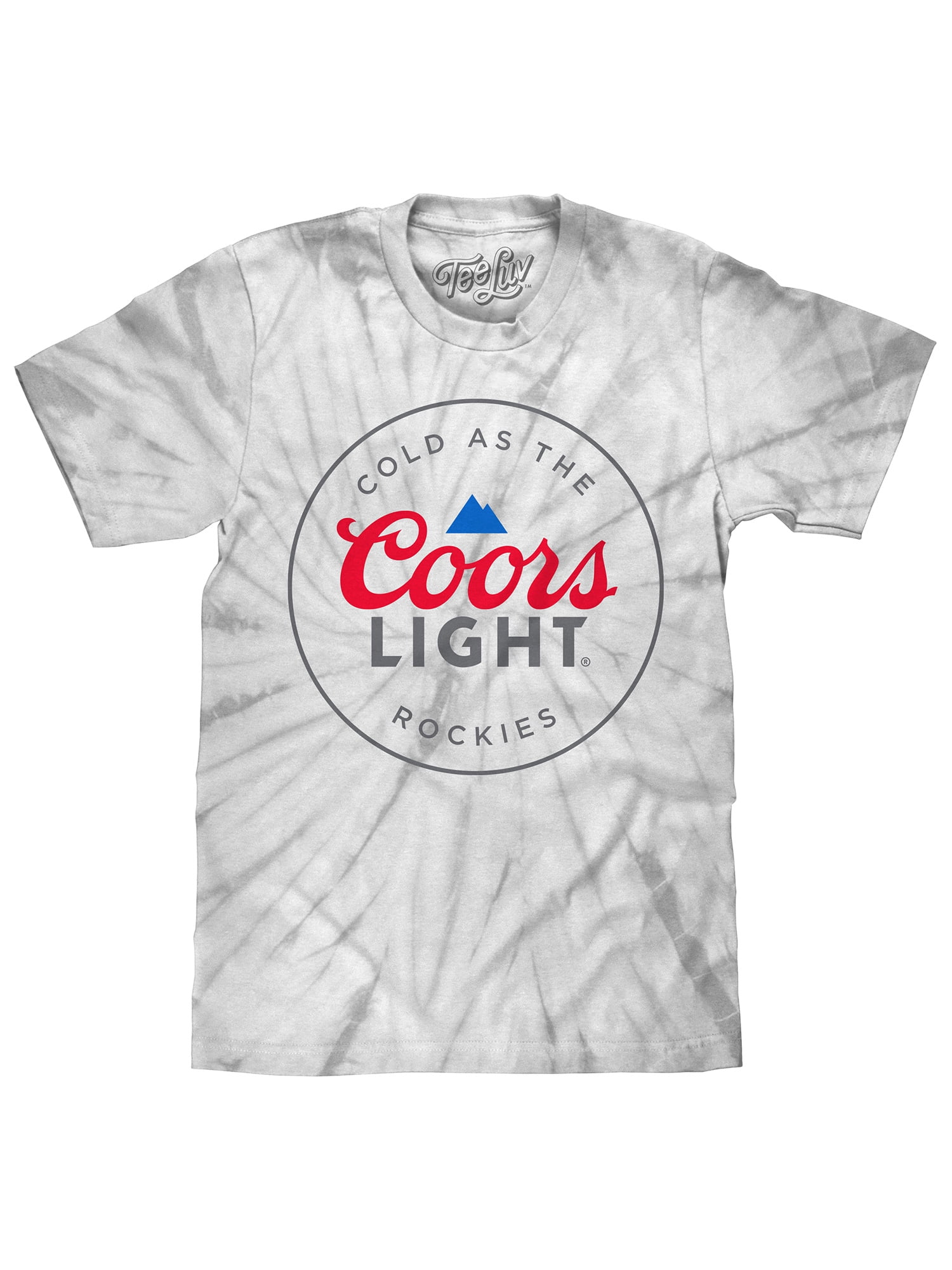 Tee Luv Men's Cold As The Rockies Coors Light Beer Spider Silver Tie ...