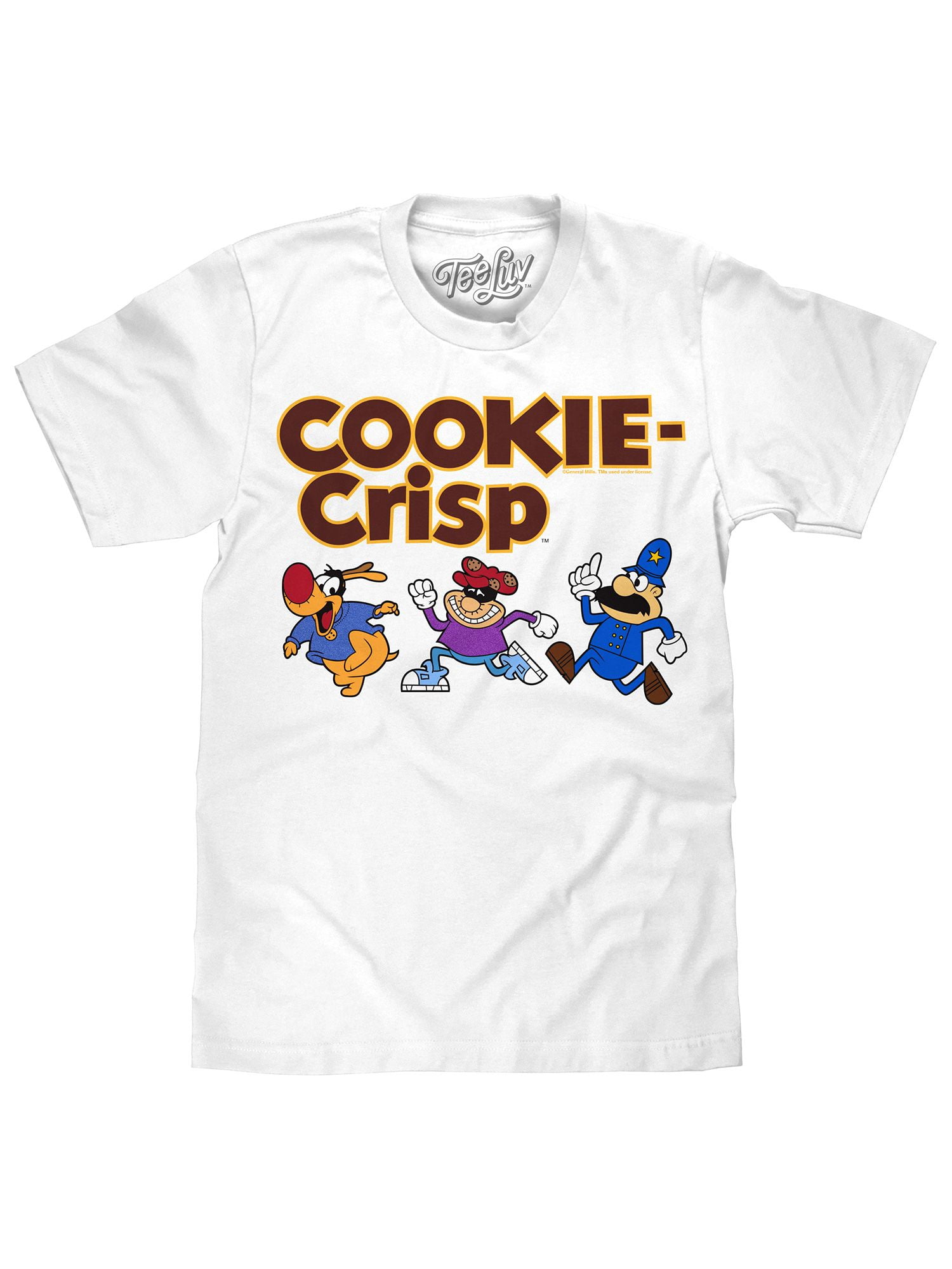 Tee Luv Men's Cookie Crisp Cereal Cartoon Mascot T-Shirt (XL) - Walmart.com