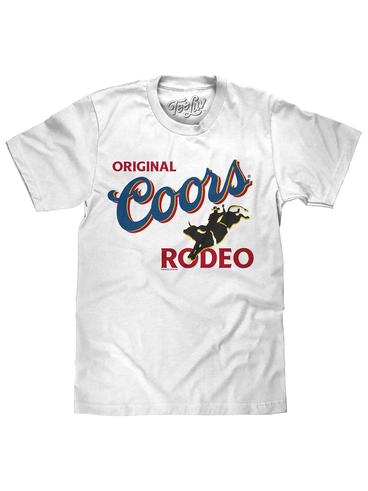 Tee Luv Men's Coors Original Rodeo Beer Shirt (L) - Walmart.com