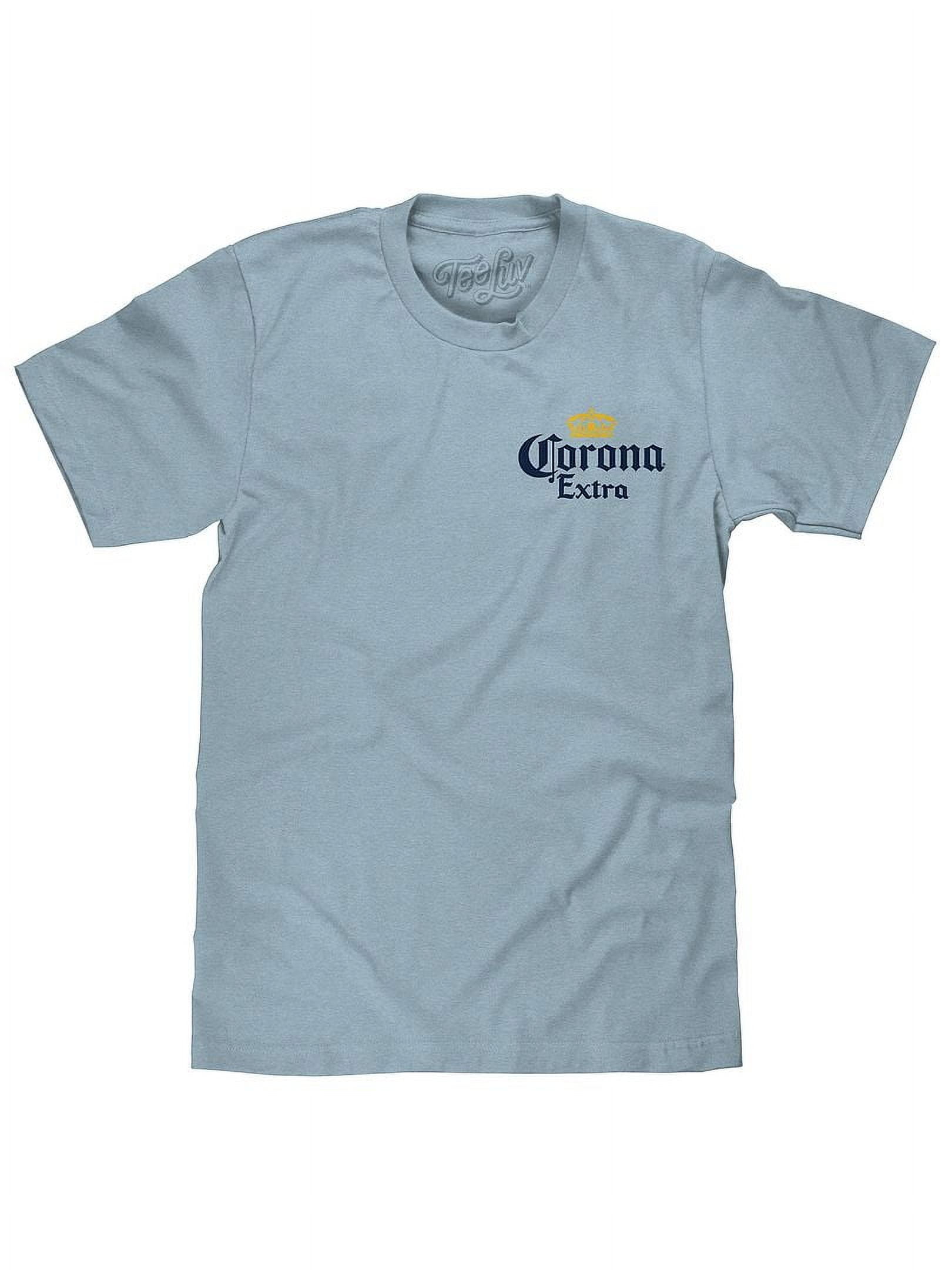 Tee Luv Men's Corona Extra Front and Back Beer Logo Shirt (XXL ...