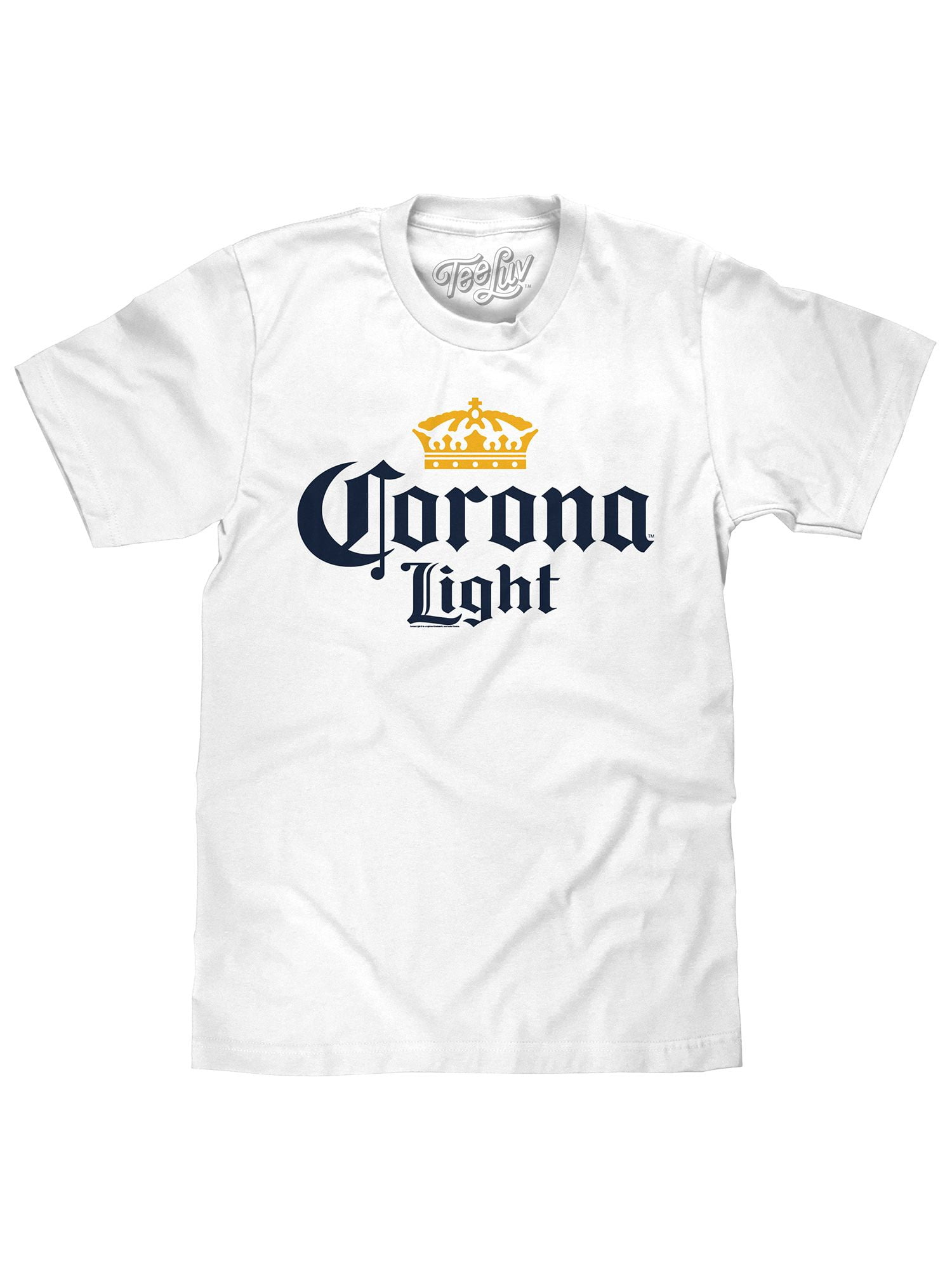 Tee Luv Men's Corona Light Beer Crown Logo Shirt (XXL) - Walmart.com