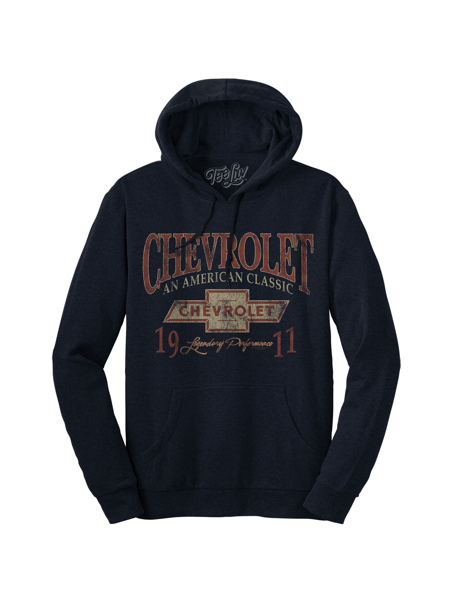 Tee Luv Men's Faded An American Classic 1911 Chevrolet Hoodie (XL ...
