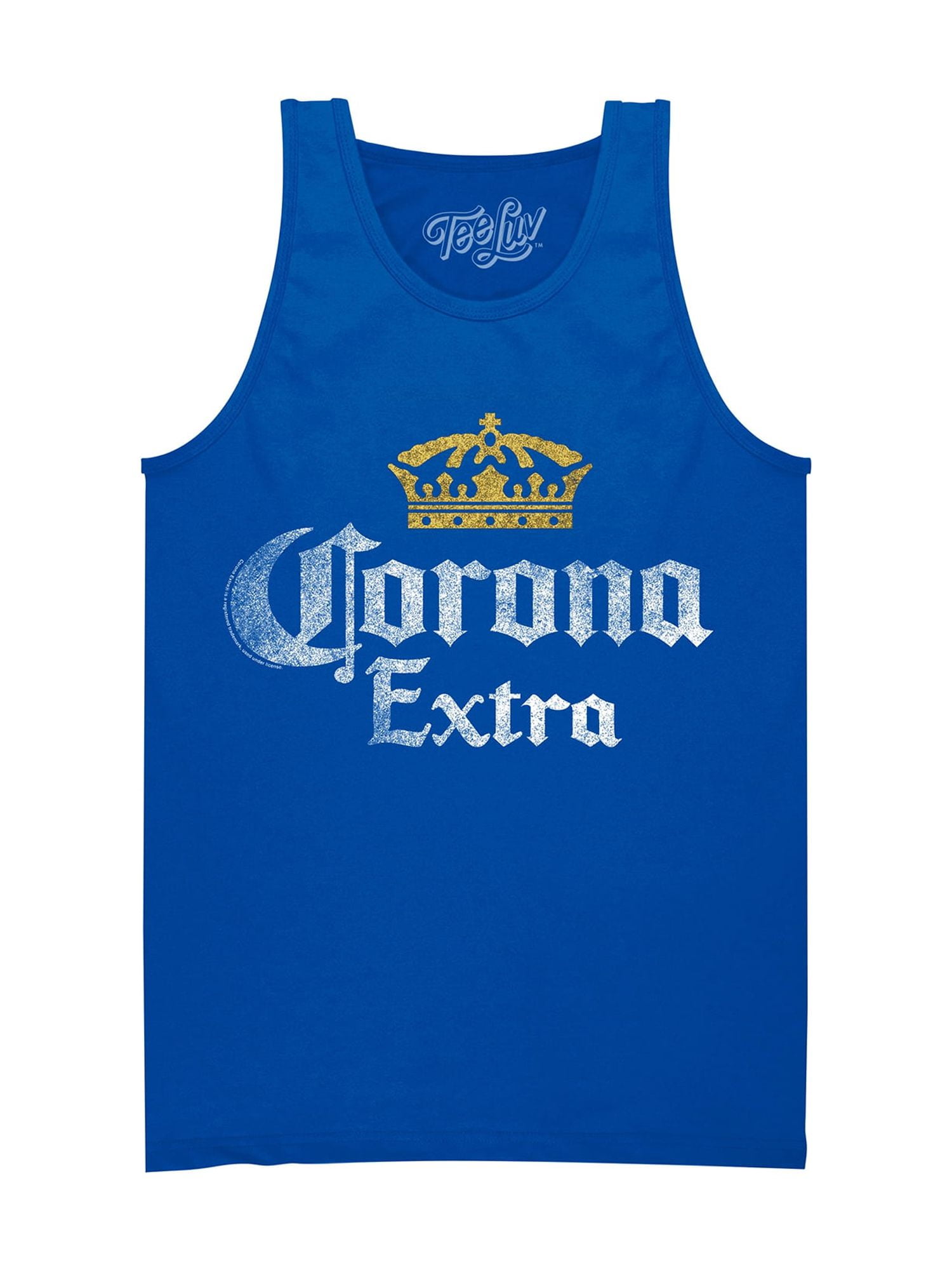 Tee Luv Men's Faded Corona Extra Crown Logo Beer Tank Top (XXL ...