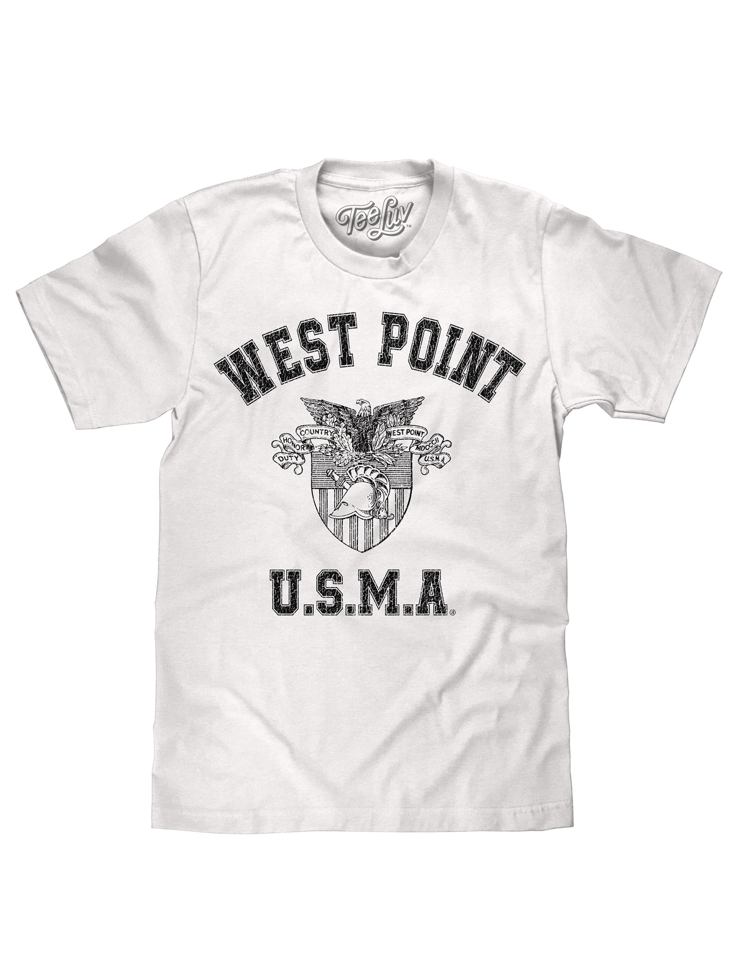 Tee Luv Men's Faded West Point United States Military Academy Logo ...