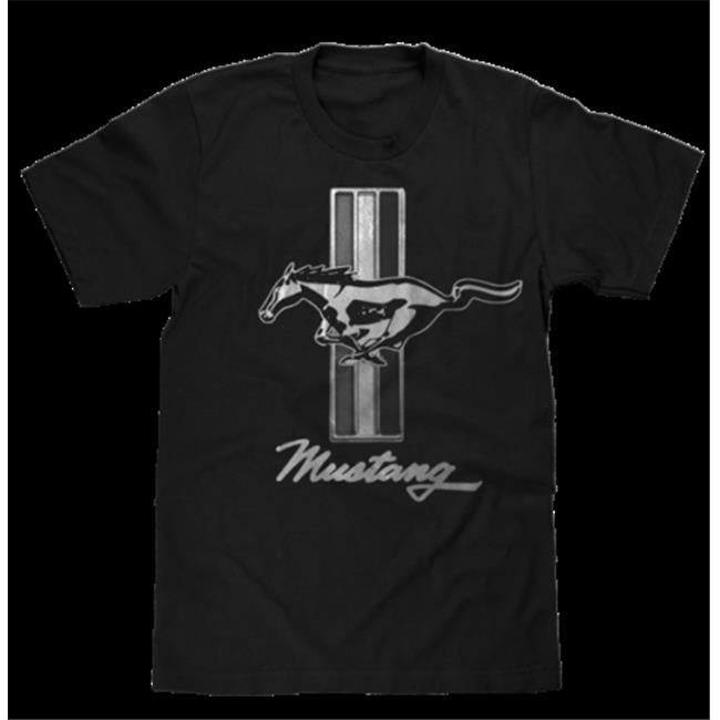 Tee Luv Men's Ford Mustang Grayscale Car Logo Shirt (L) - Walmart.com