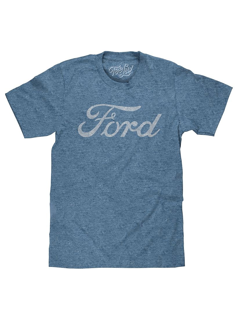 Tee Luv Men's Ford Signature Car Logo Shirt (S) - Walmart.com