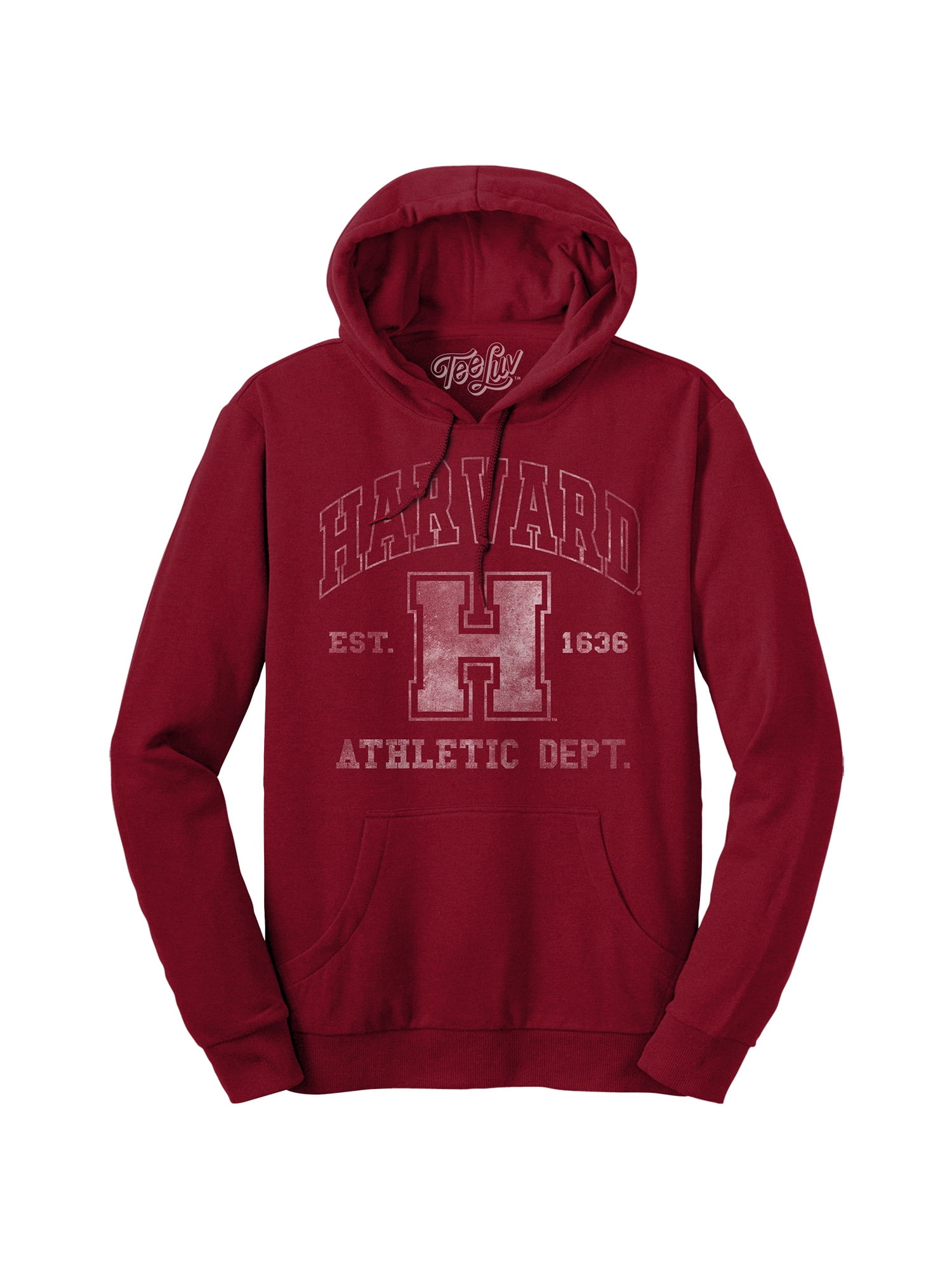 Tee Luv Men's Harvard Pullover Hoodie - Harvard Athletic Department ...