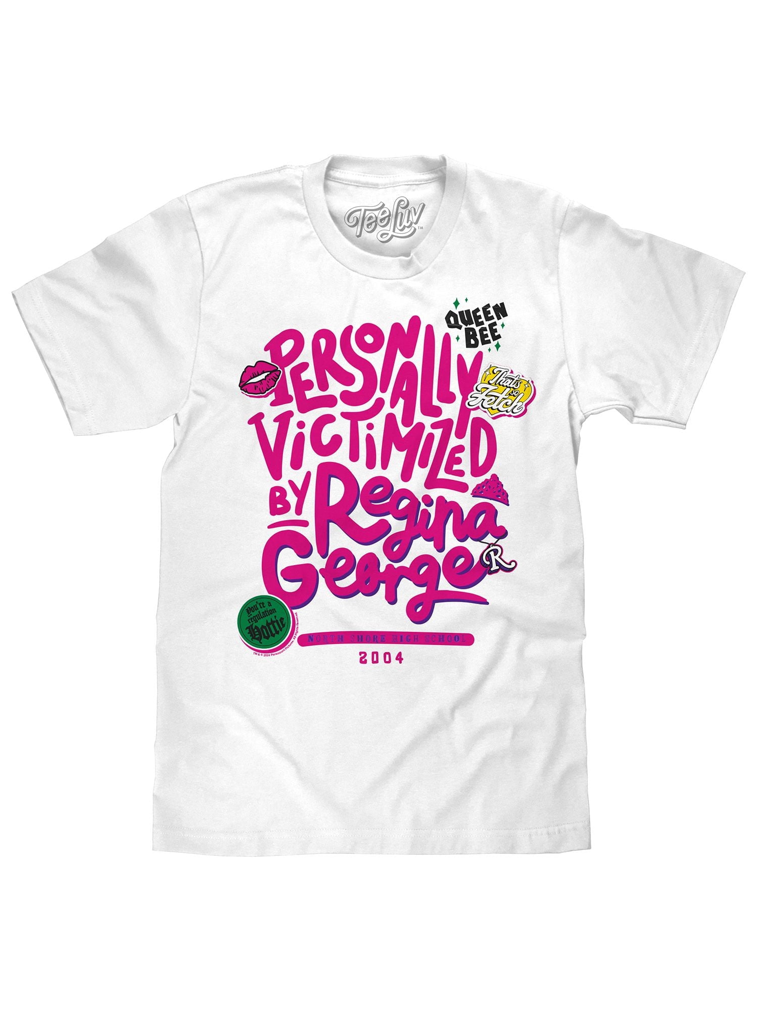 Tee Luv Men's Mean Girls Personally Victimized by Regina George Quote ...