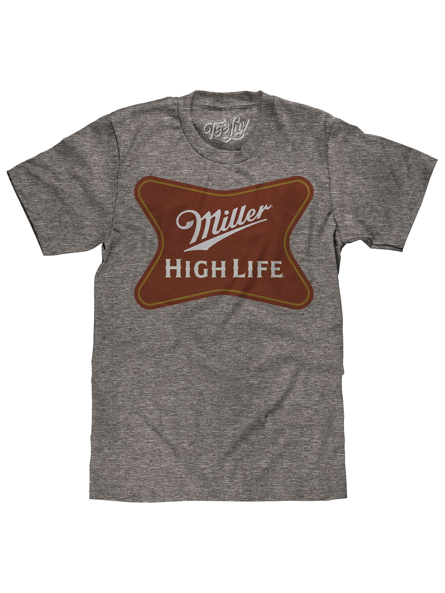 Tee Luv Men's Miller High Life Beer Logo Shirt (L) - Walmart.com