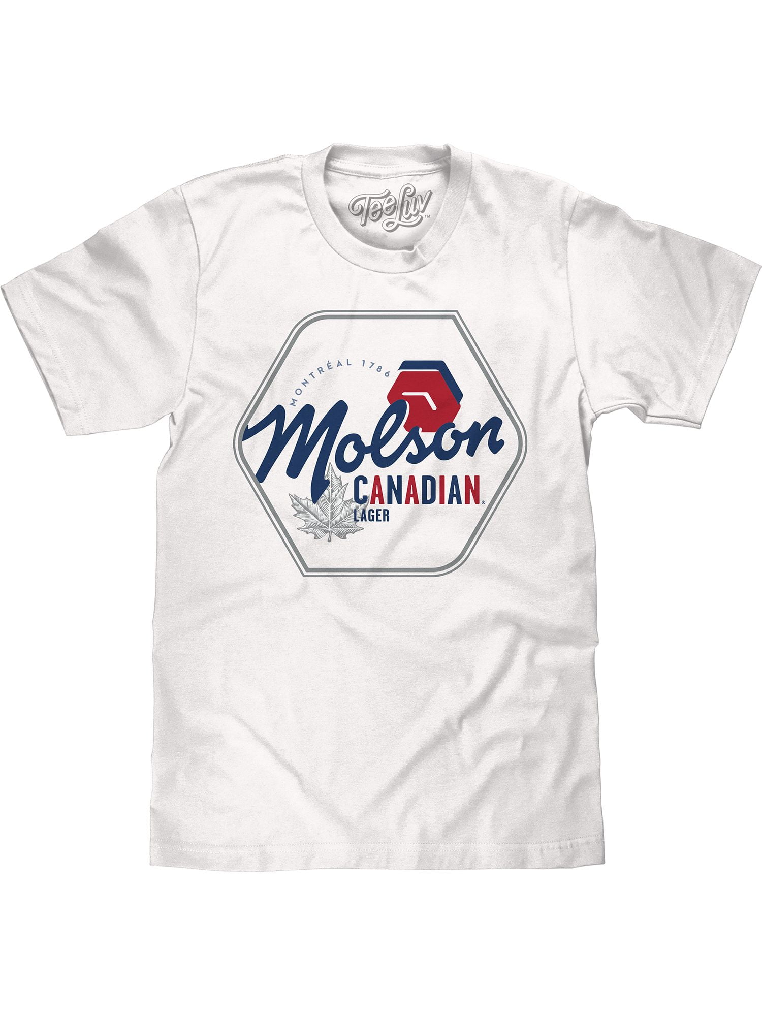 Tee Luv Men's Molson Canadian Lager Beer Brand Shirt (L) - Walmart.com